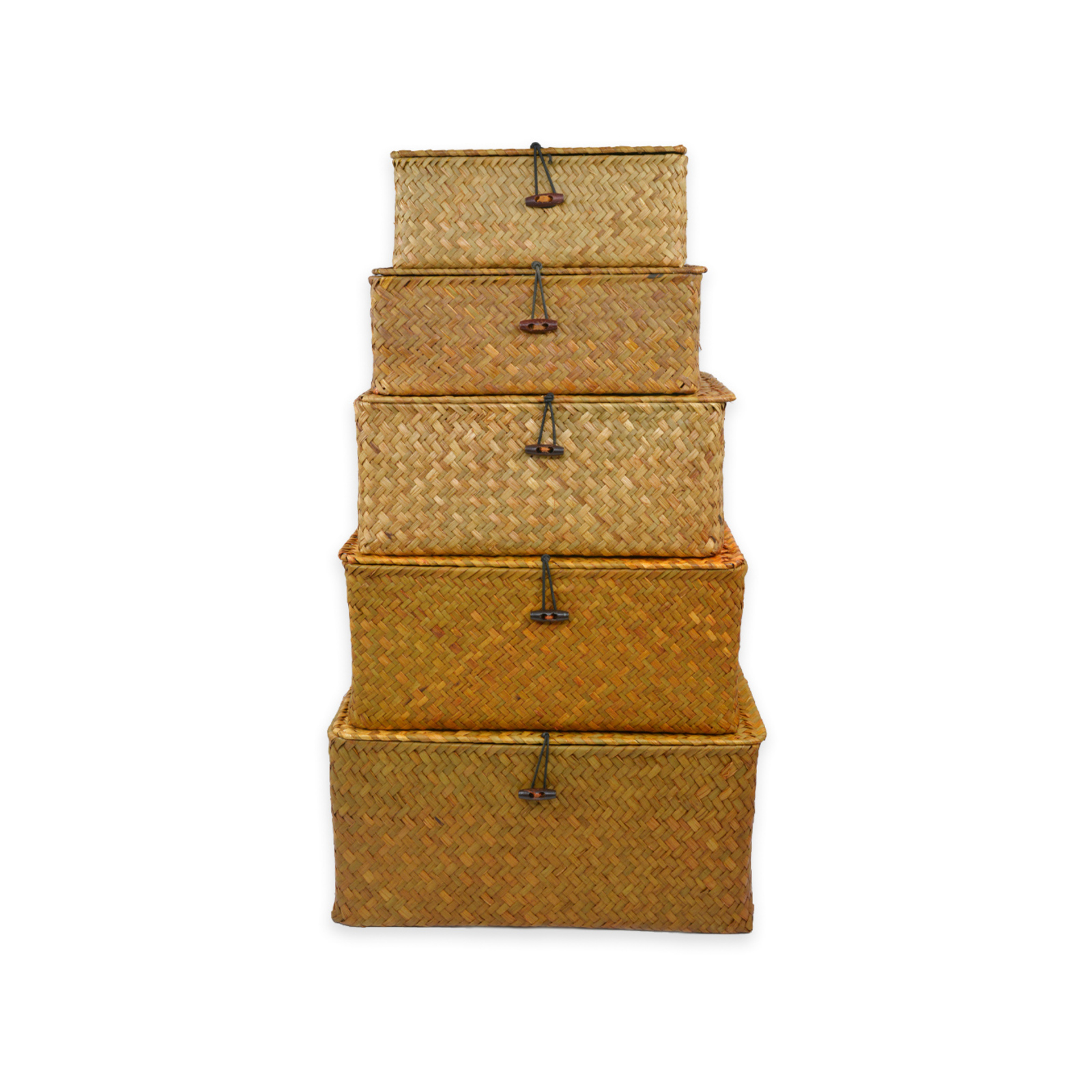 Kelly Storage Basket set of 5 Home made" and "Natural rattan - Bunnings ...