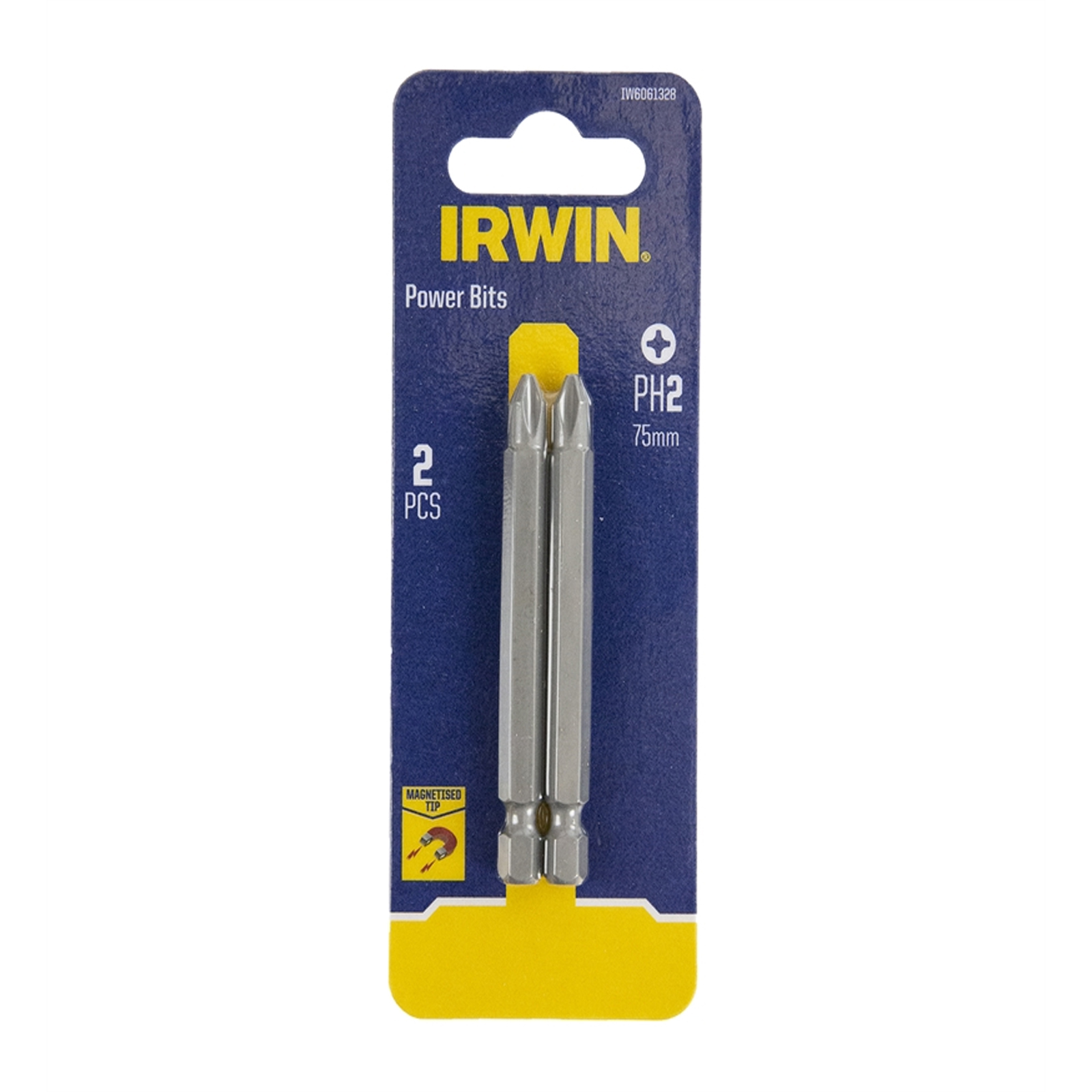 IRWIN 75mm PH2 Magnetic Power Bit - 2 Pack - Bunnings New Zealand