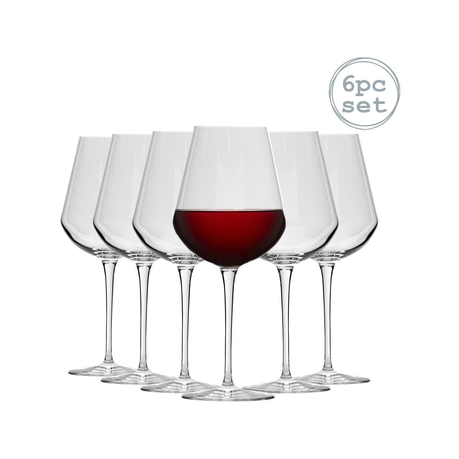 Bormioli Rocco Inalto Uno Extra Large Wine Glass - 640ml - Pack of 6 ...