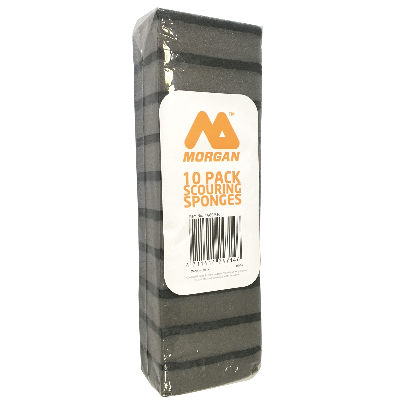 Morgan Grey Sponge Scourer - 10 Pack - Bunnings Australia