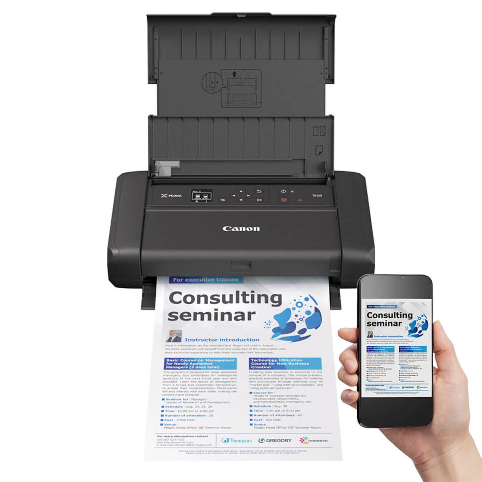 Canon TR150 Mobile Printer A4 - Portable - Bunnings Australia