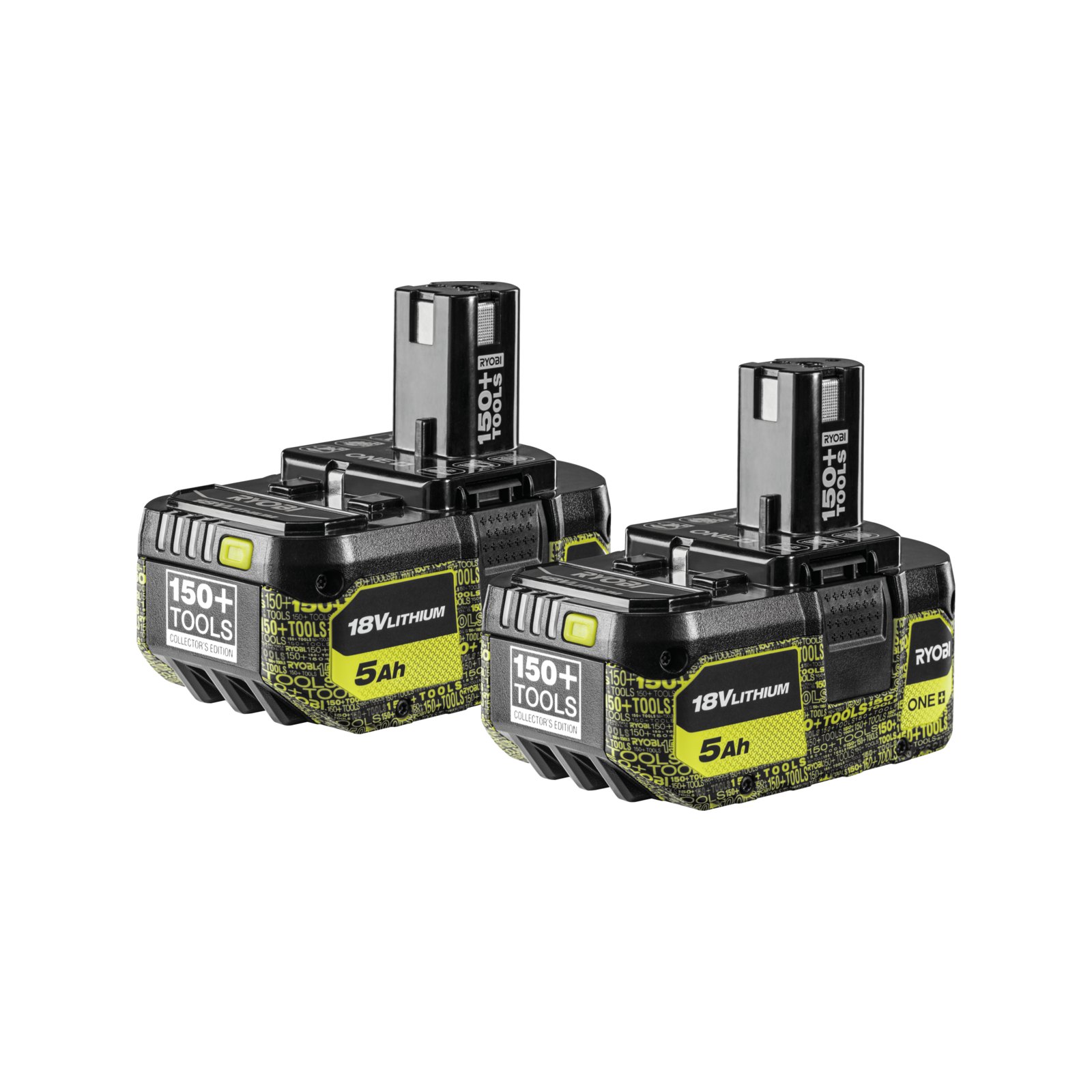 Ryobi 18V ONE+ Collector’s Edition 5.0Ah Twin Battery Pack - Bunnings ...