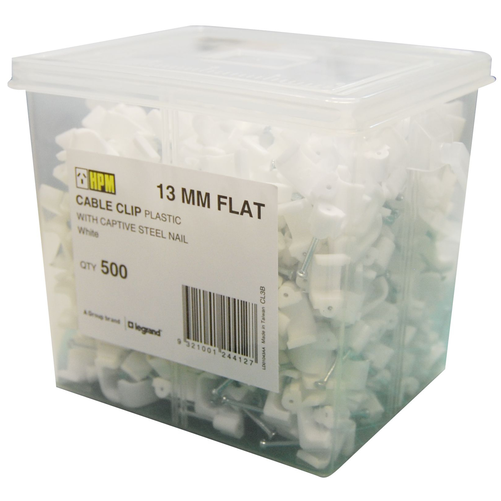 HPM 13mm Flat Cable Management Clips - Bunnings New Zealand