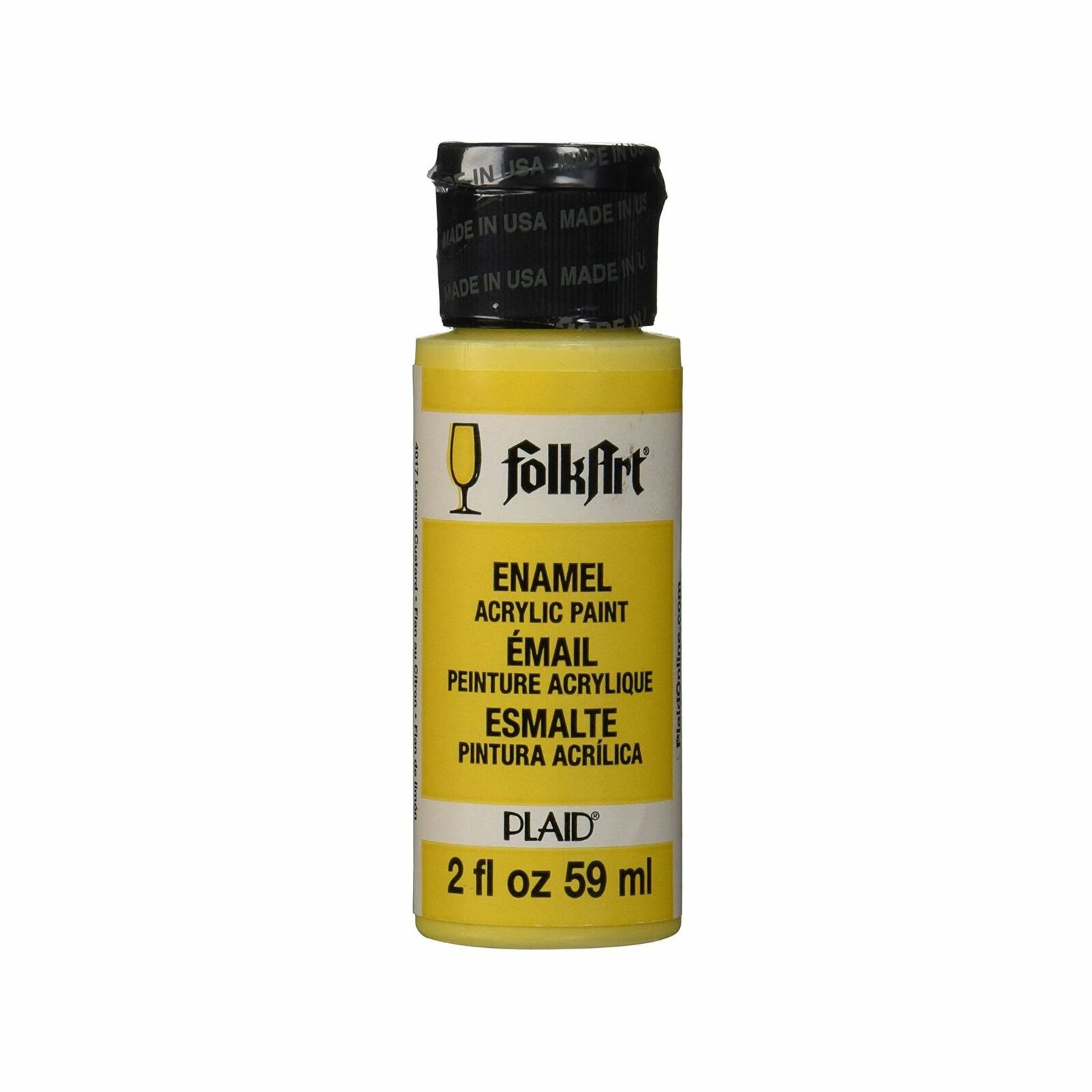 Folk Art 59ml Lemon Custard Enamel Paint - Bunnings New Zealand