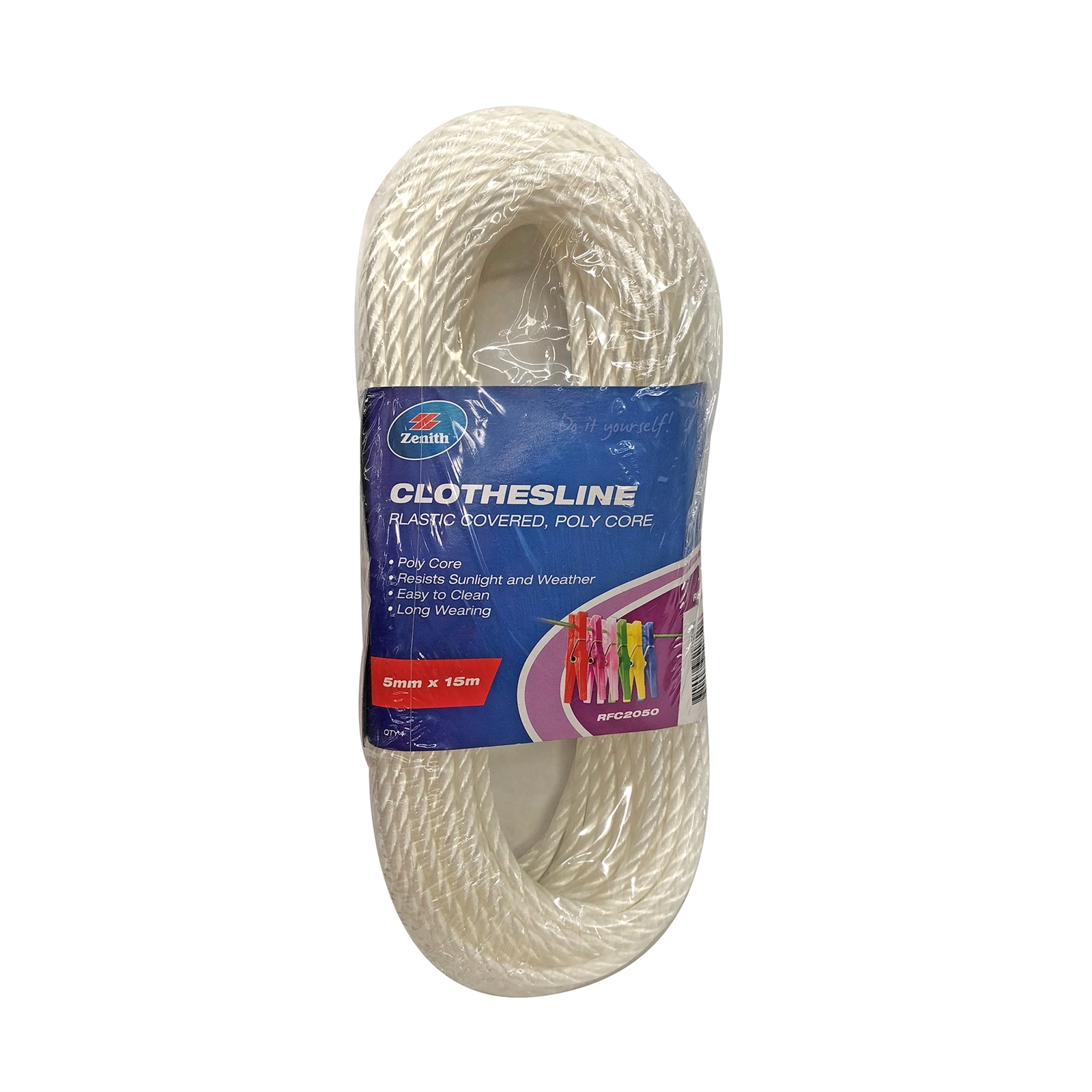 Zenith 5mm x 15m PVC / Poly Hank Clothesline - Bunnings New Zealand