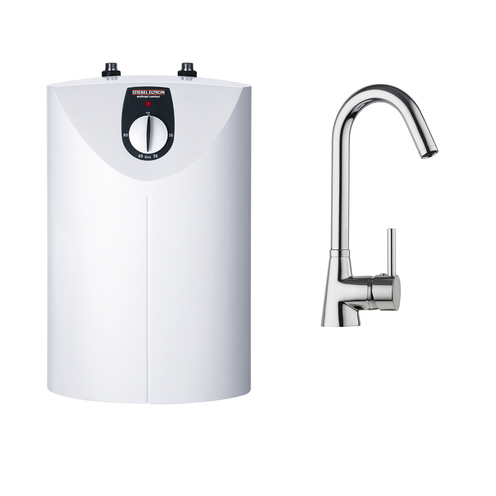 STIEBEL ELTRON SNU 10 Open Vented Water Heater With MES-G Gooseneck Tap ...