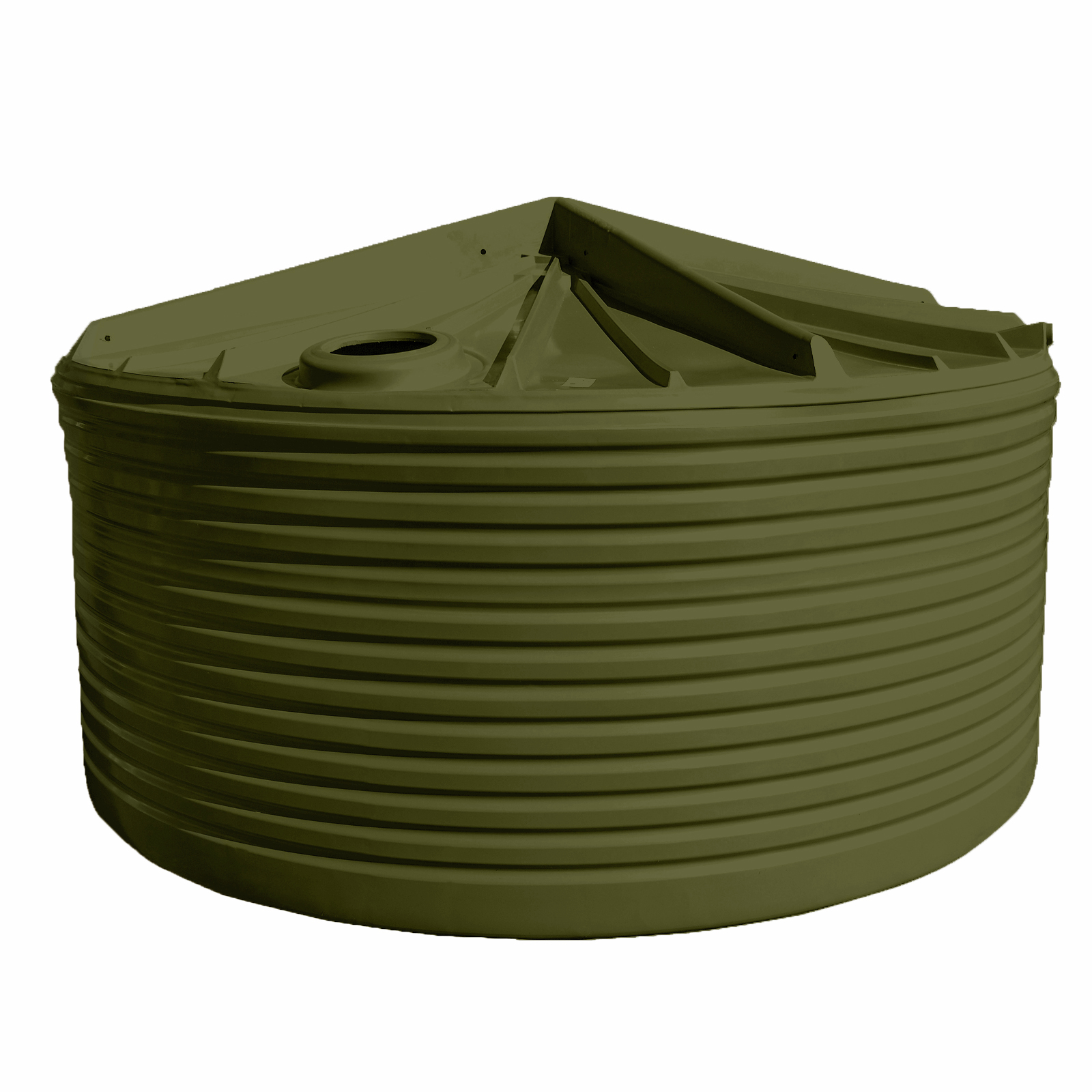 Clark Tanks 23600L Round Poly Water Tank - Bronze Olive - Bunnings ...