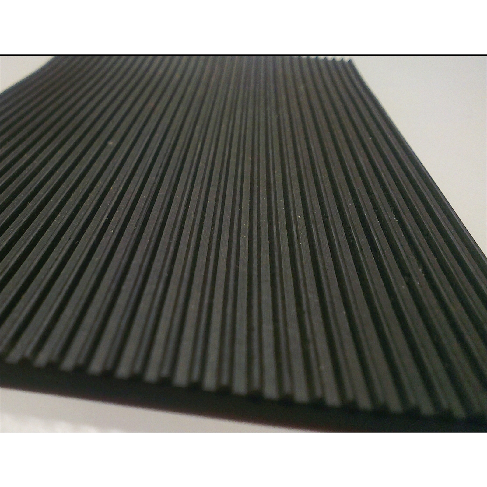 Ideal 1m Black Fine Rib Rubber Matting Sheet - Bunnings Australia