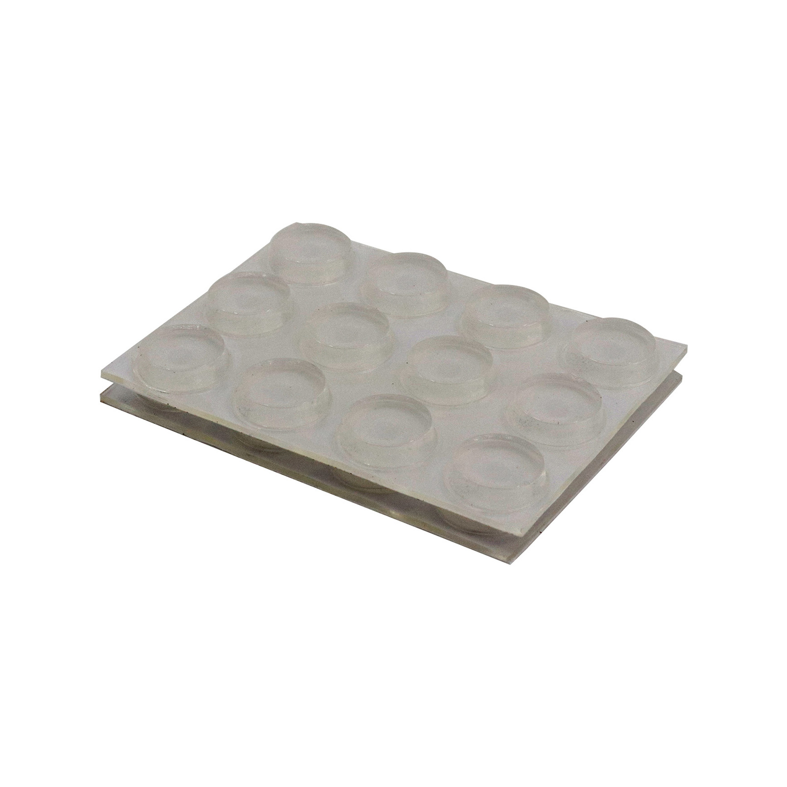 Surface Gard 13mm Clear Round Rubber Bumper - 24 Pack - Bunnings Australia