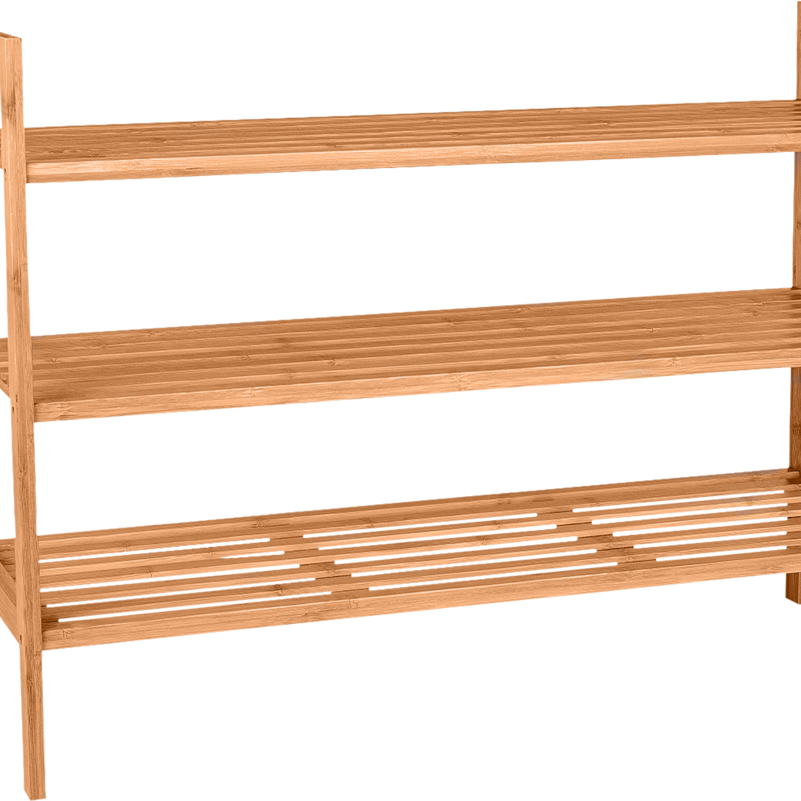 Flexi Storage Living 70 x 26 x 50cm Bamboo Stackable Shoe Rack ...