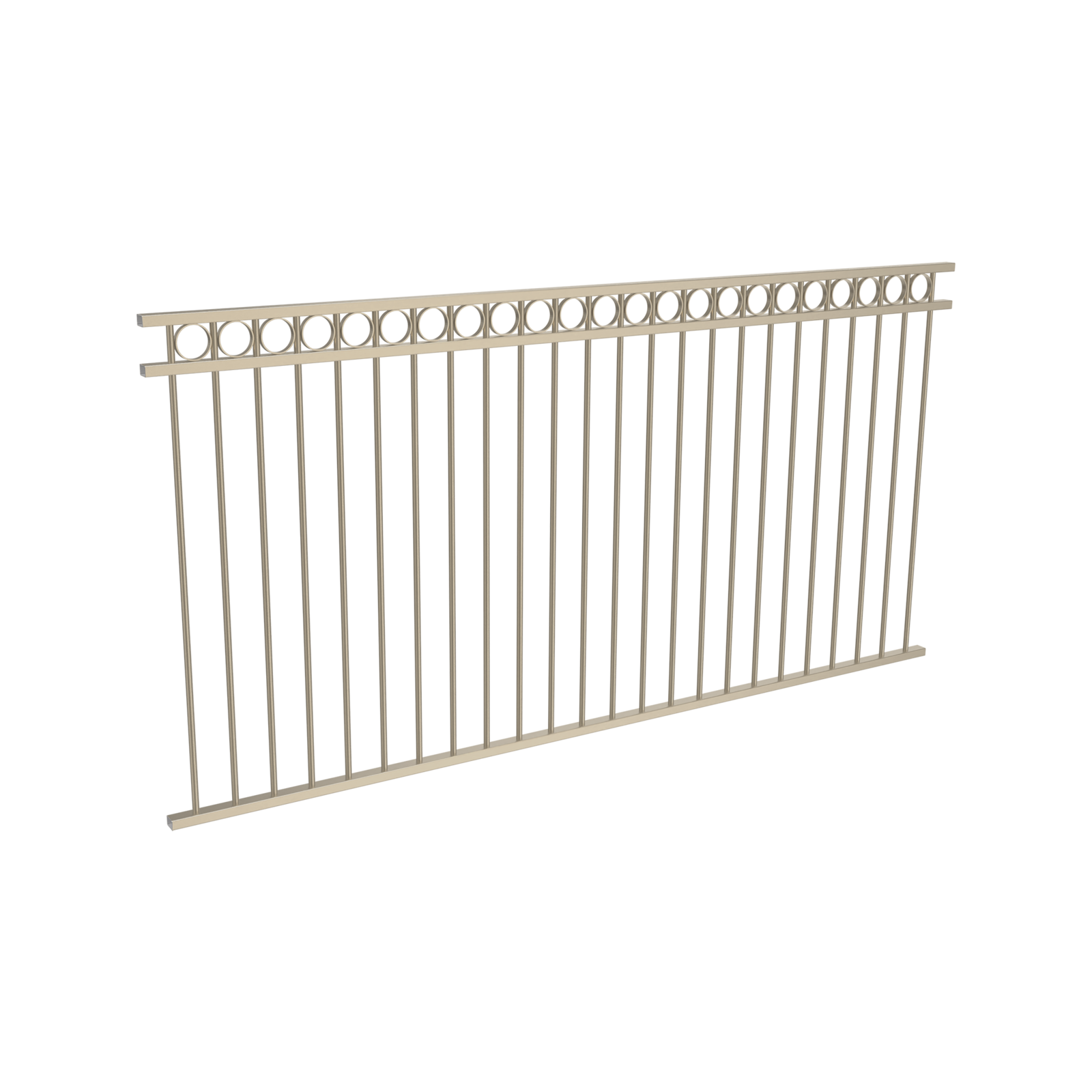ProtectorAl 2400 mm W x 1200 mm H Paperbark Aluminium Pool Fence Panel ...