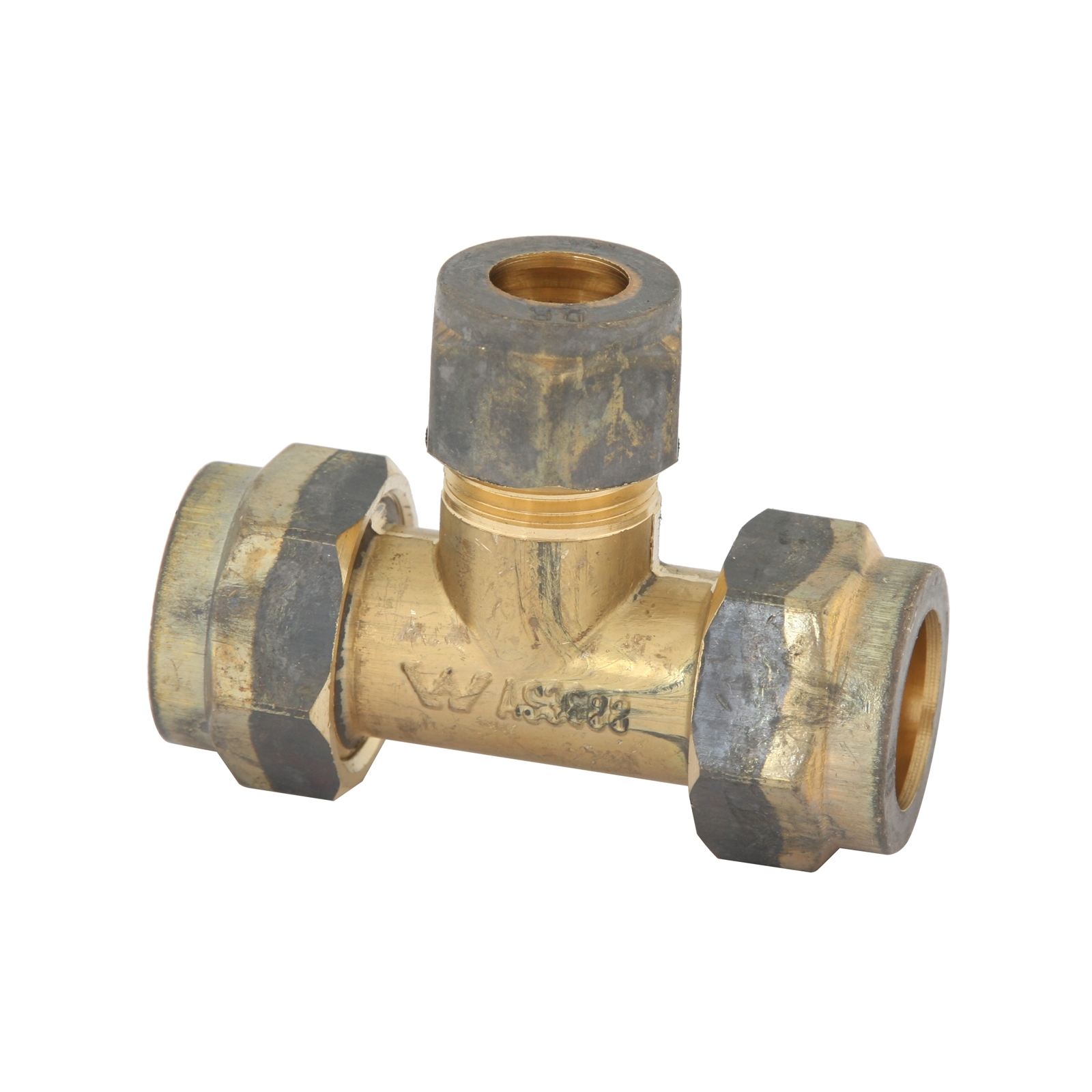 Kinetic 20C x 20C x 15C Brass Compression Tee - Bunnings Australia