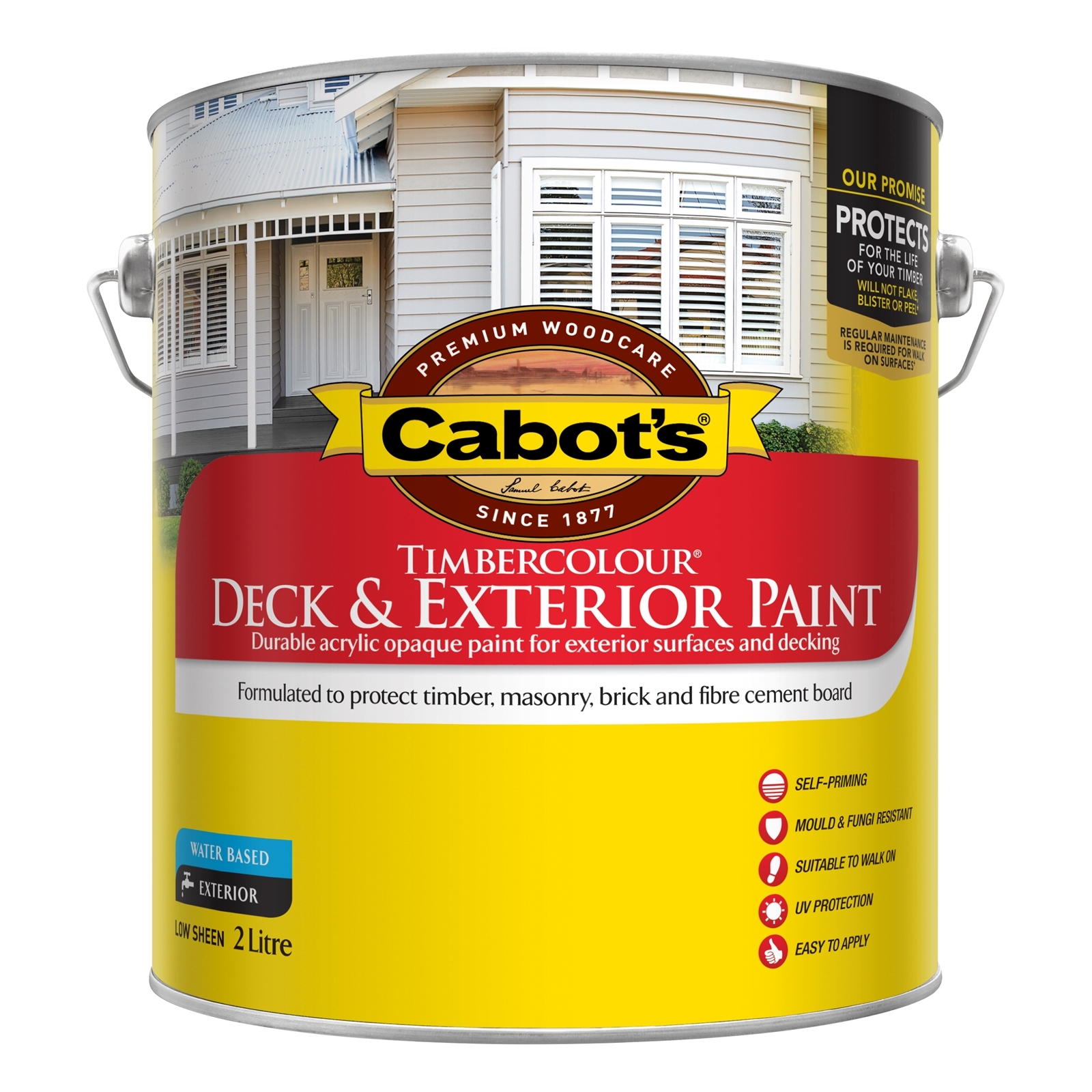 Cabots 2L Ultra Deep Base Timbercolour Deck And Exterior Paint ...
