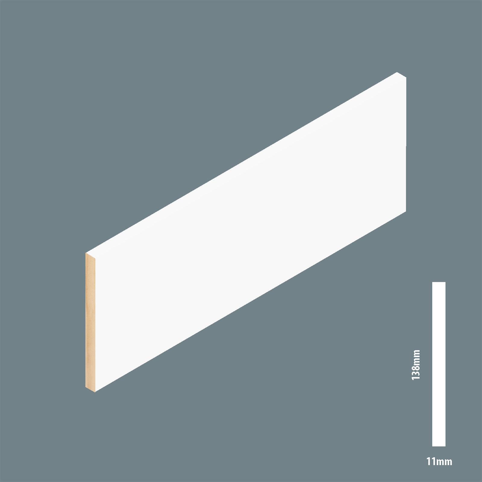 138 x 11mm 5.4m Moulding White Pine FJ Primed DAR - Bunnings Australia