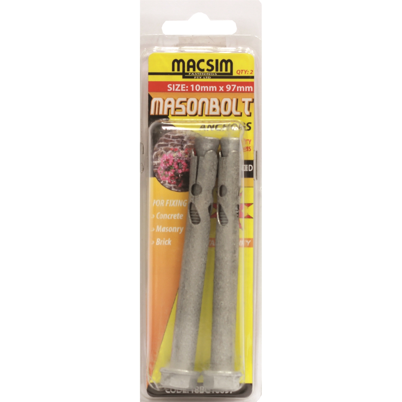 Macsim Fasteners 10 x 97mm Galvansied Sleeve Anchor - 2 Pack - Bunnings ...