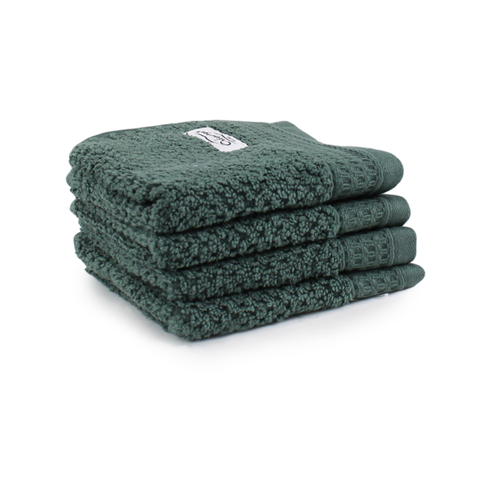 4pc Onkaparinga 30x30cm Avalon Face Washer 550GSM Fir Green - Bunnings ...