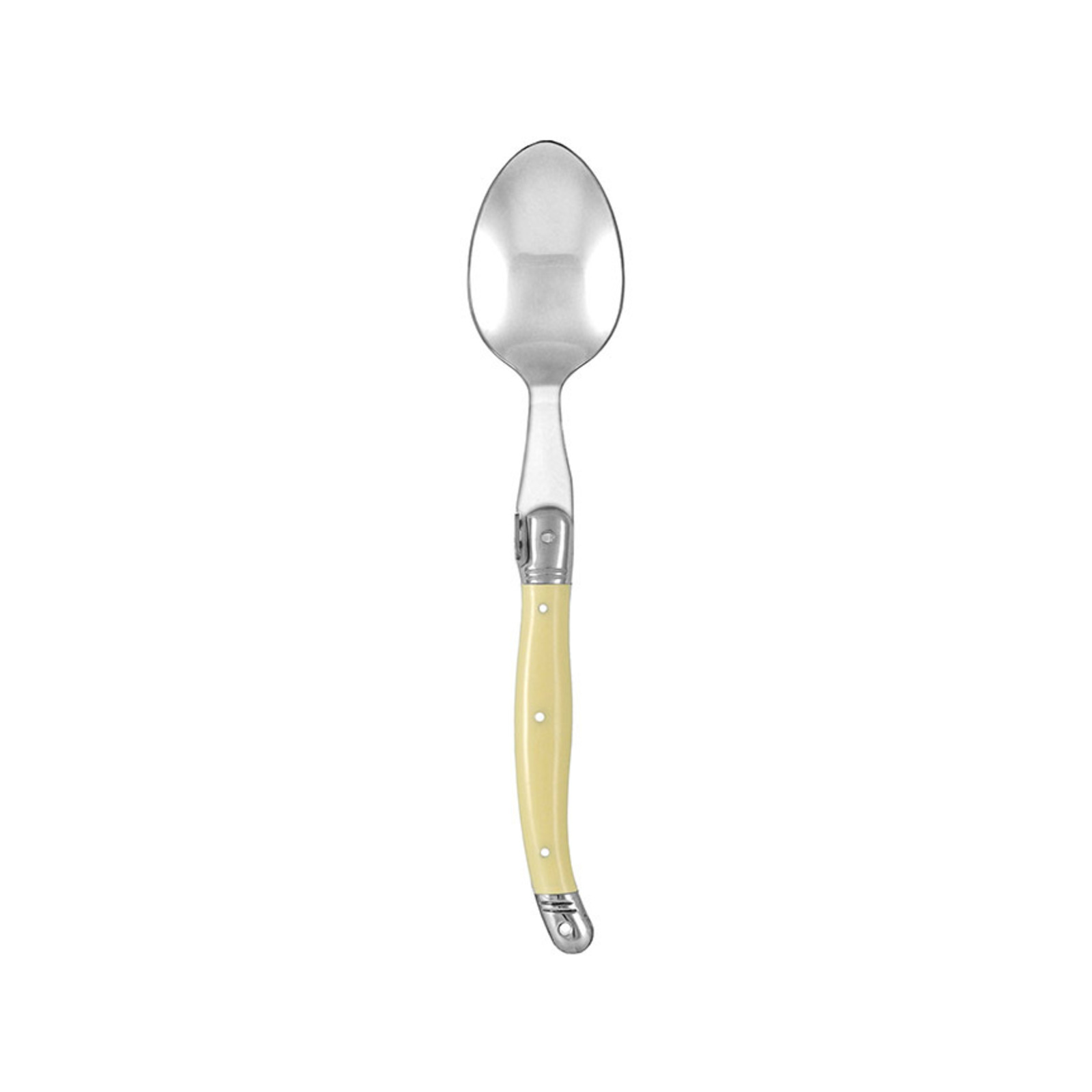 12pc Laguiole Etiquette 22.5cm Stainless Steel Table Spoon - Ivory ...