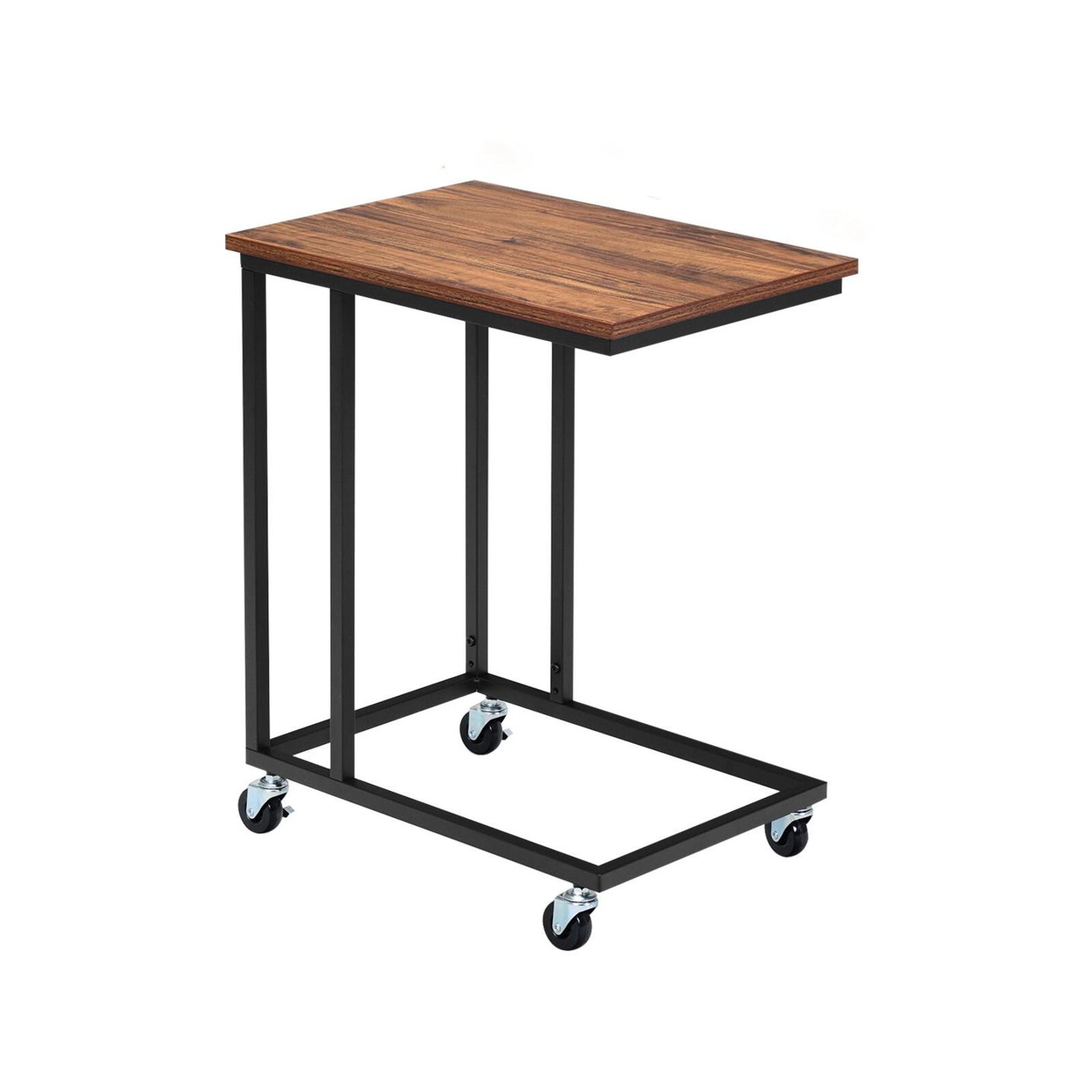 Costway Wood Side Table Industrial Nightstand Bedroom Living - Bunnings ...