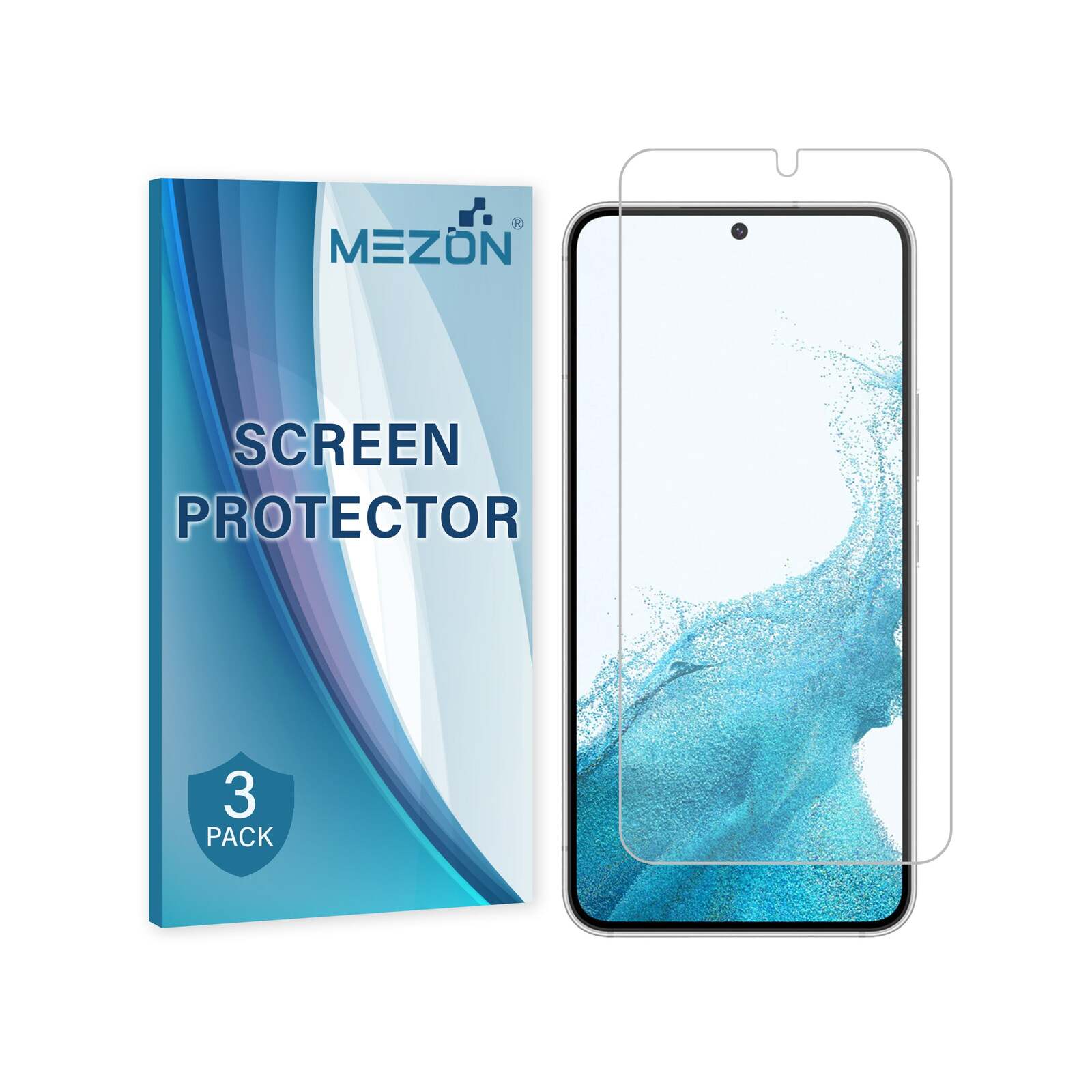 3 Pack MEZON Samsung Galaxy S22 5G Anti-Glare Matte Film Screen ...