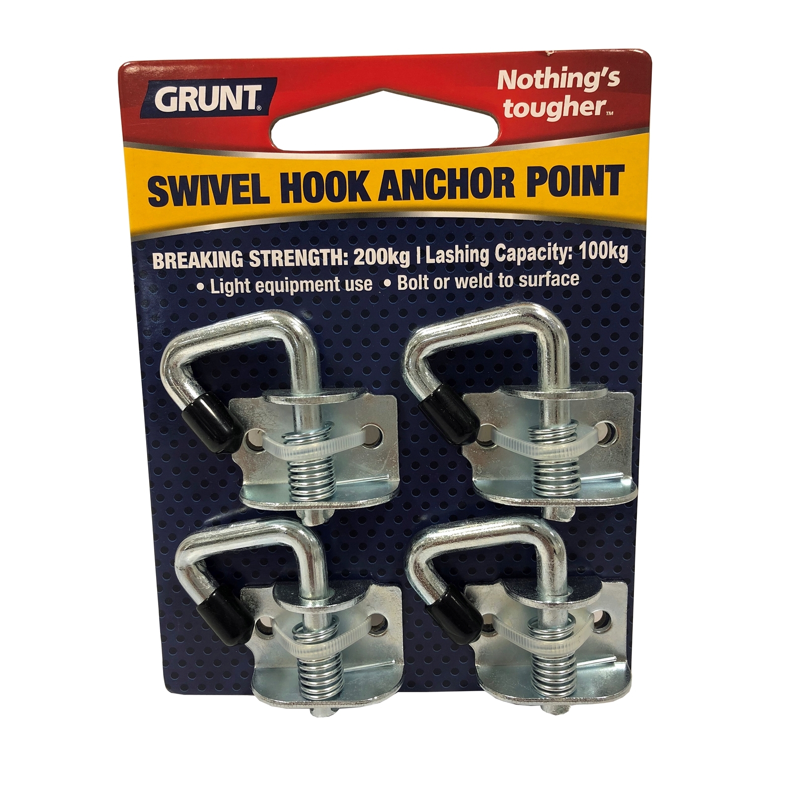 Grunt Swivel Hook Anchor Point - 4 Pack - Bunnings Australia