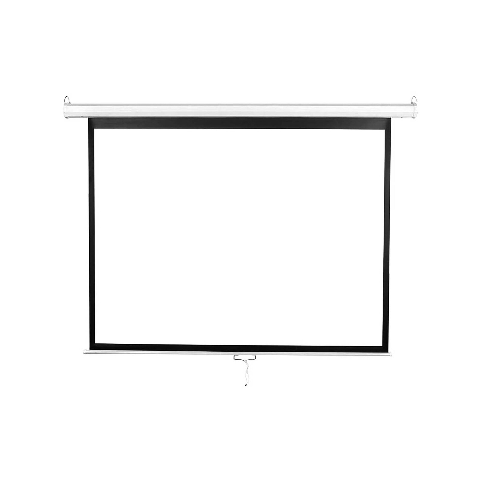 125" Projector Screen Manual Projection 3D Home Cinema Retractable 4:3 ...