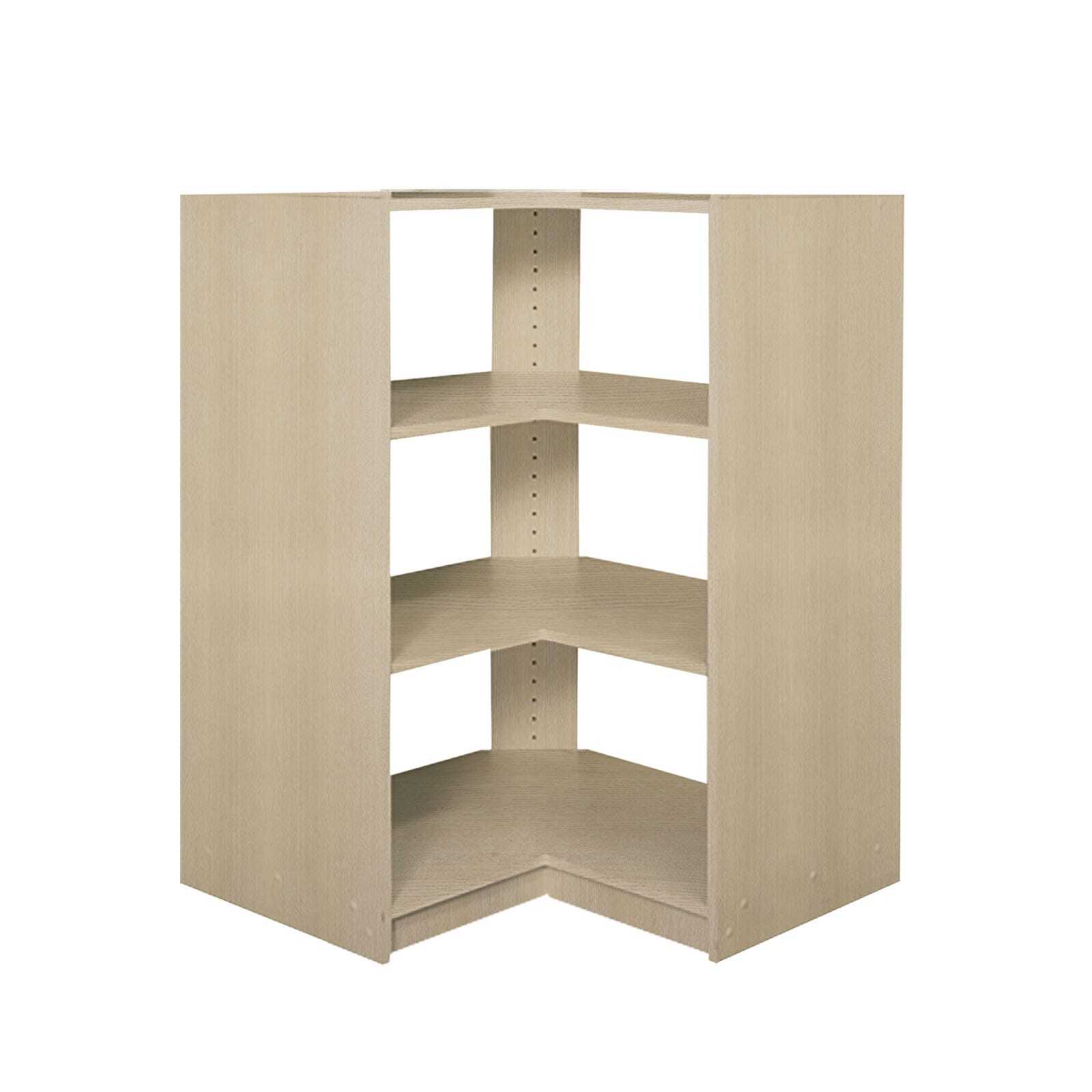 Multistore 1035 x 800 x 450mm 2 Shelves Corner Storage Unit - Beach ...
