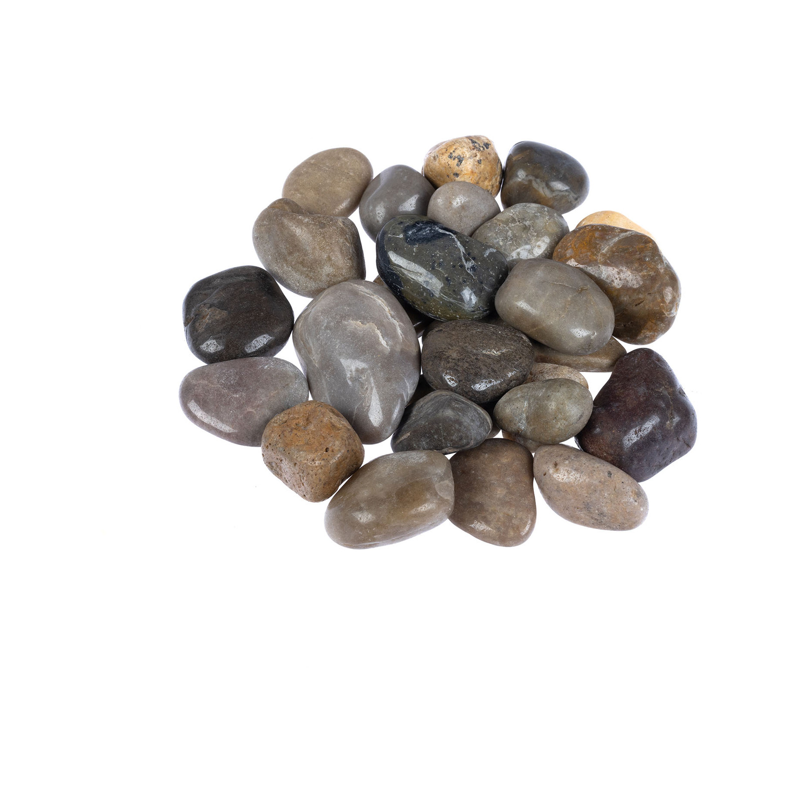 Tuscan Path 20kg 20 - 40mm Mixed High Polished Pebbles - Bunnings Australia