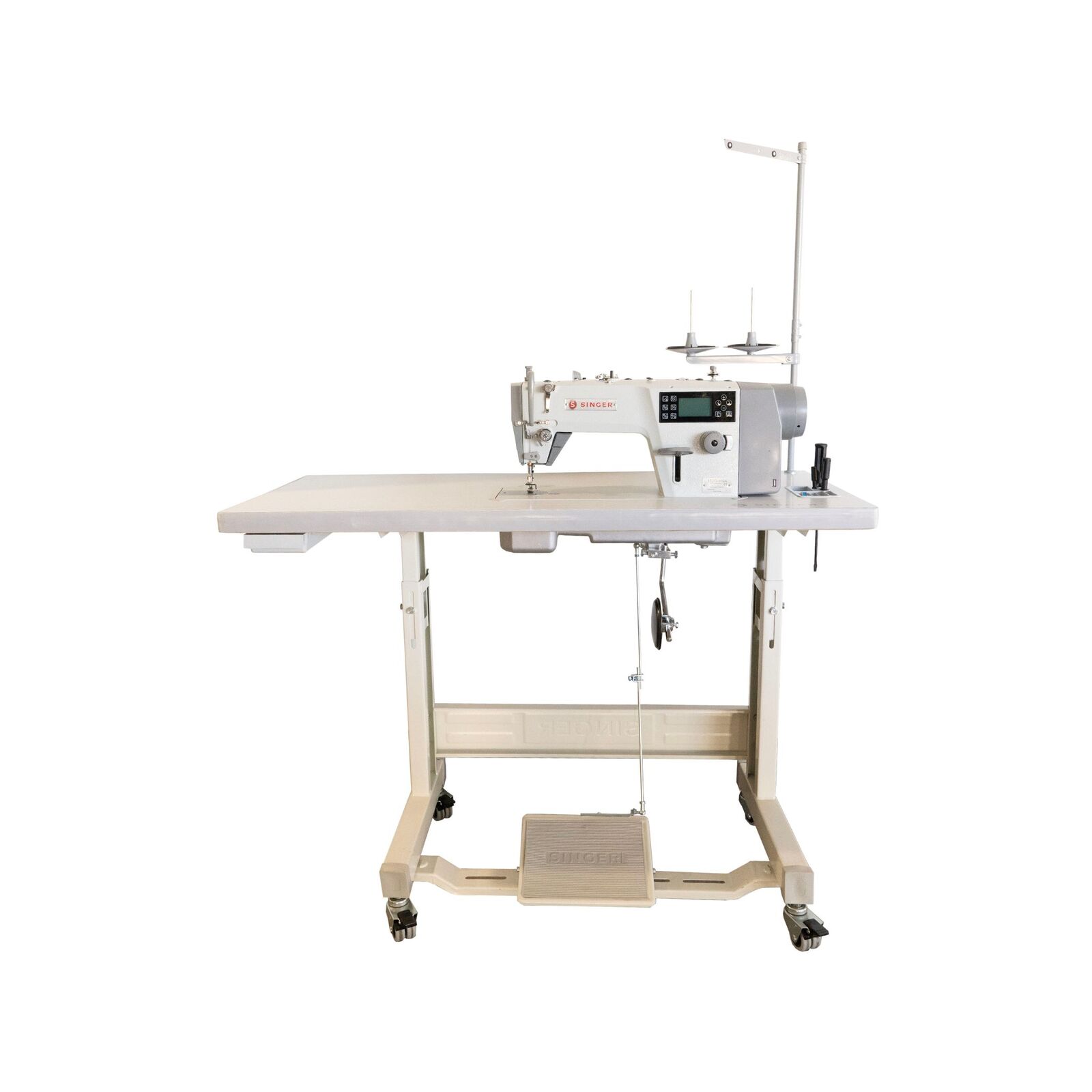 SINGER 152G Single Needle Electronic Integrated Straight Lockstitch Sewing Machine & Table 2 ...