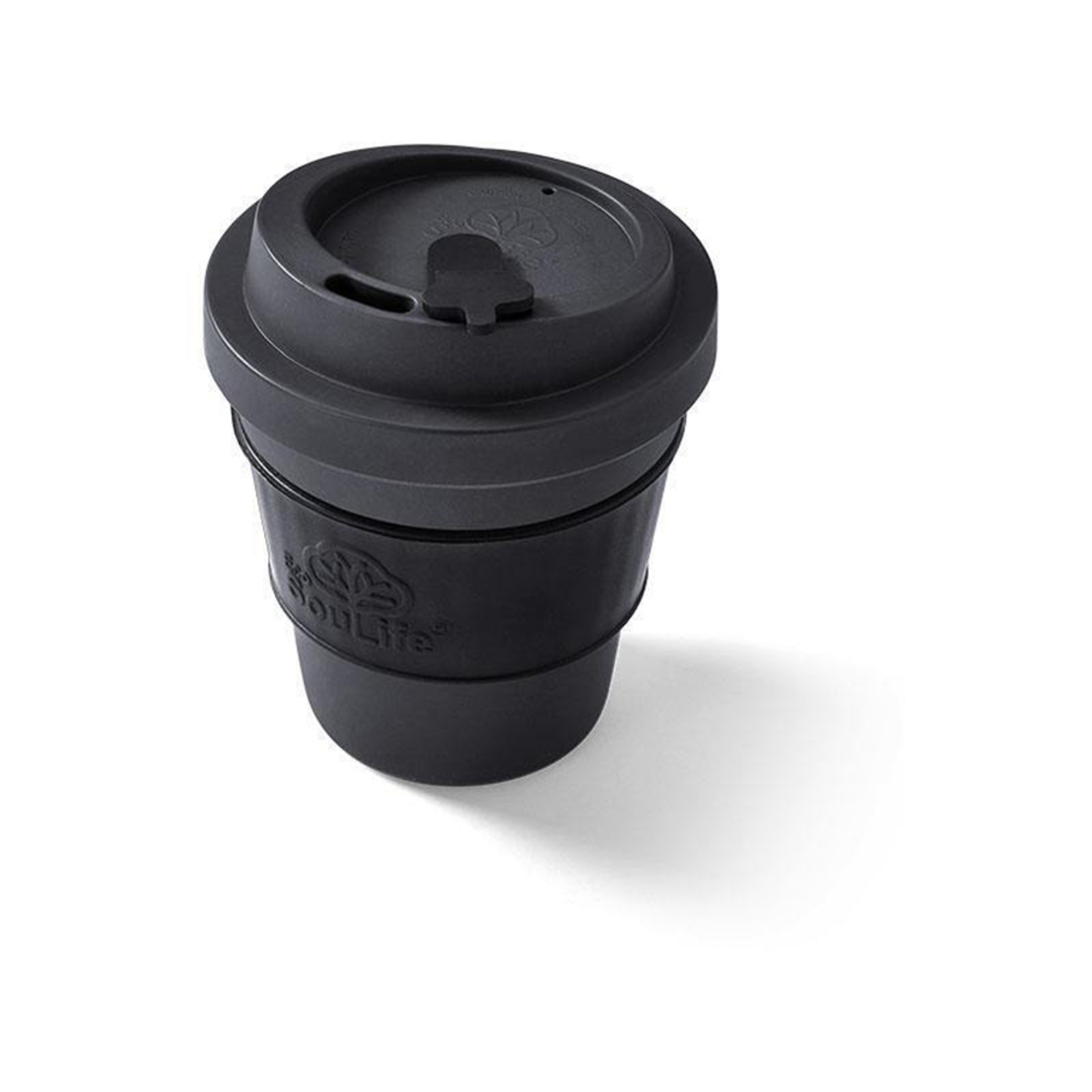 Eco Soulife All Natural Bio Sip 350ml Coffee Cup w/Lid Dark Grey ...