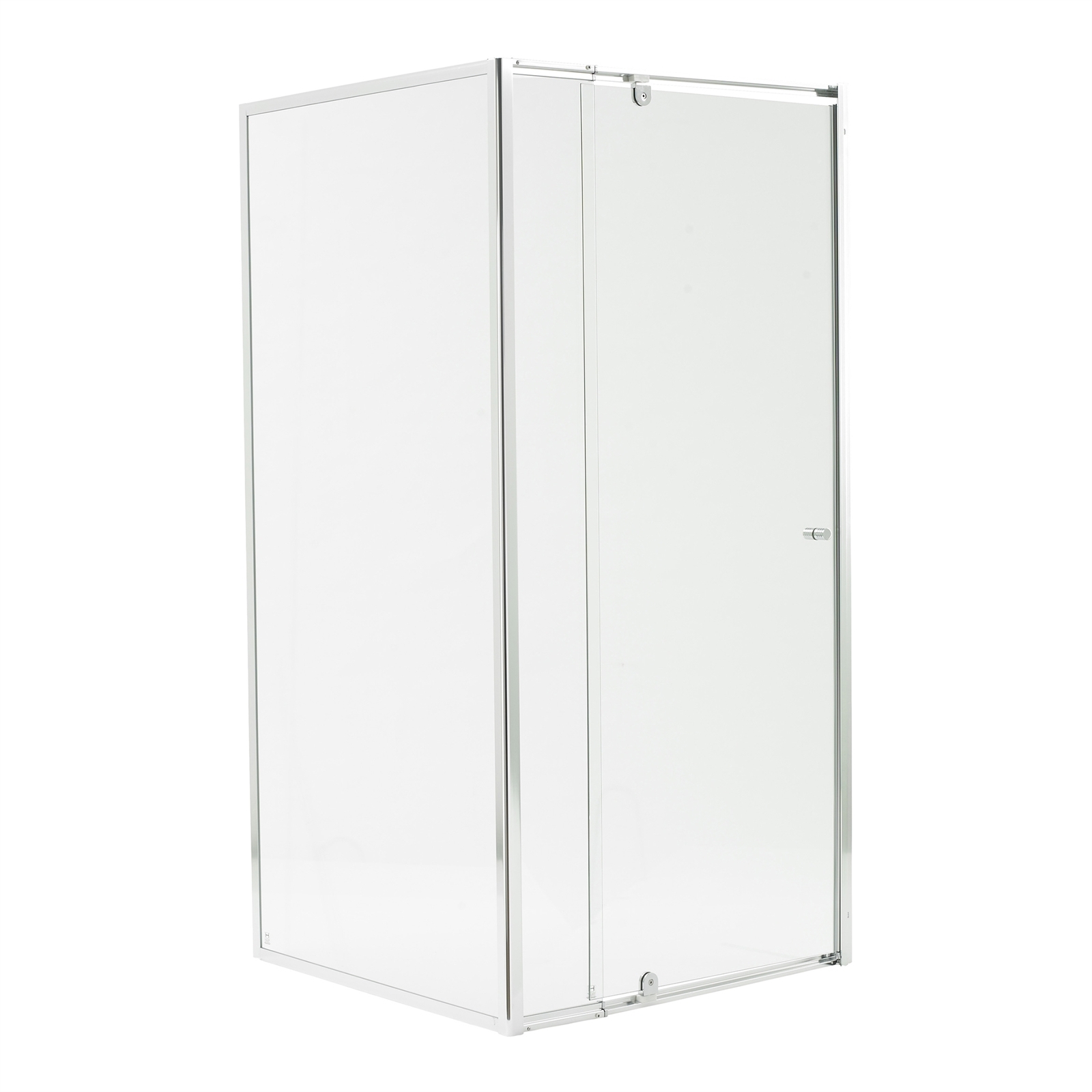 Estilo 1830 x 840-900 x 870mm Chrome Framed Glass Shower Screen ...