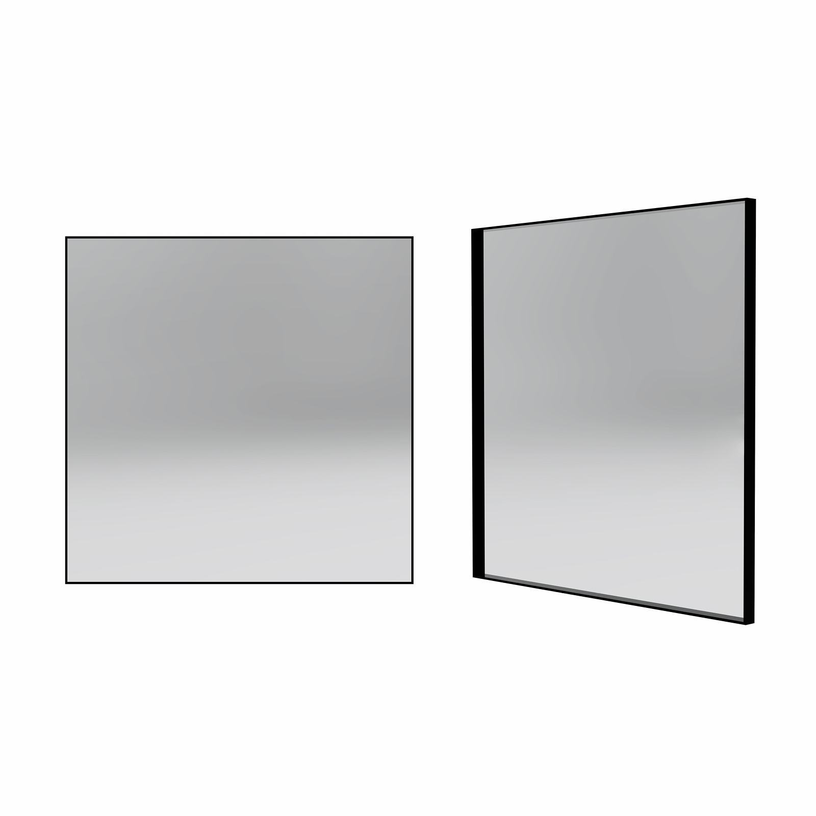 Forme 750mm Black Square Framed Mirror - Bunnings Australia