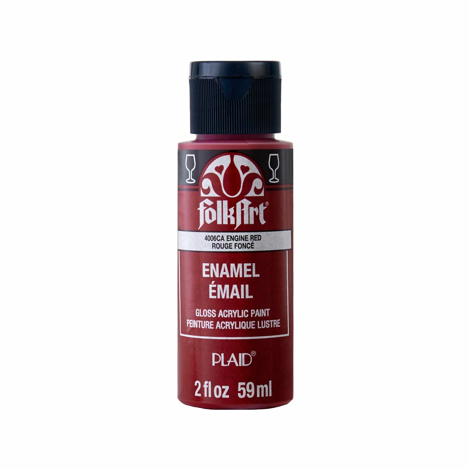 Folk Art 59ml Fire Engine Red Enamel Paint - Bunnings New Zealand