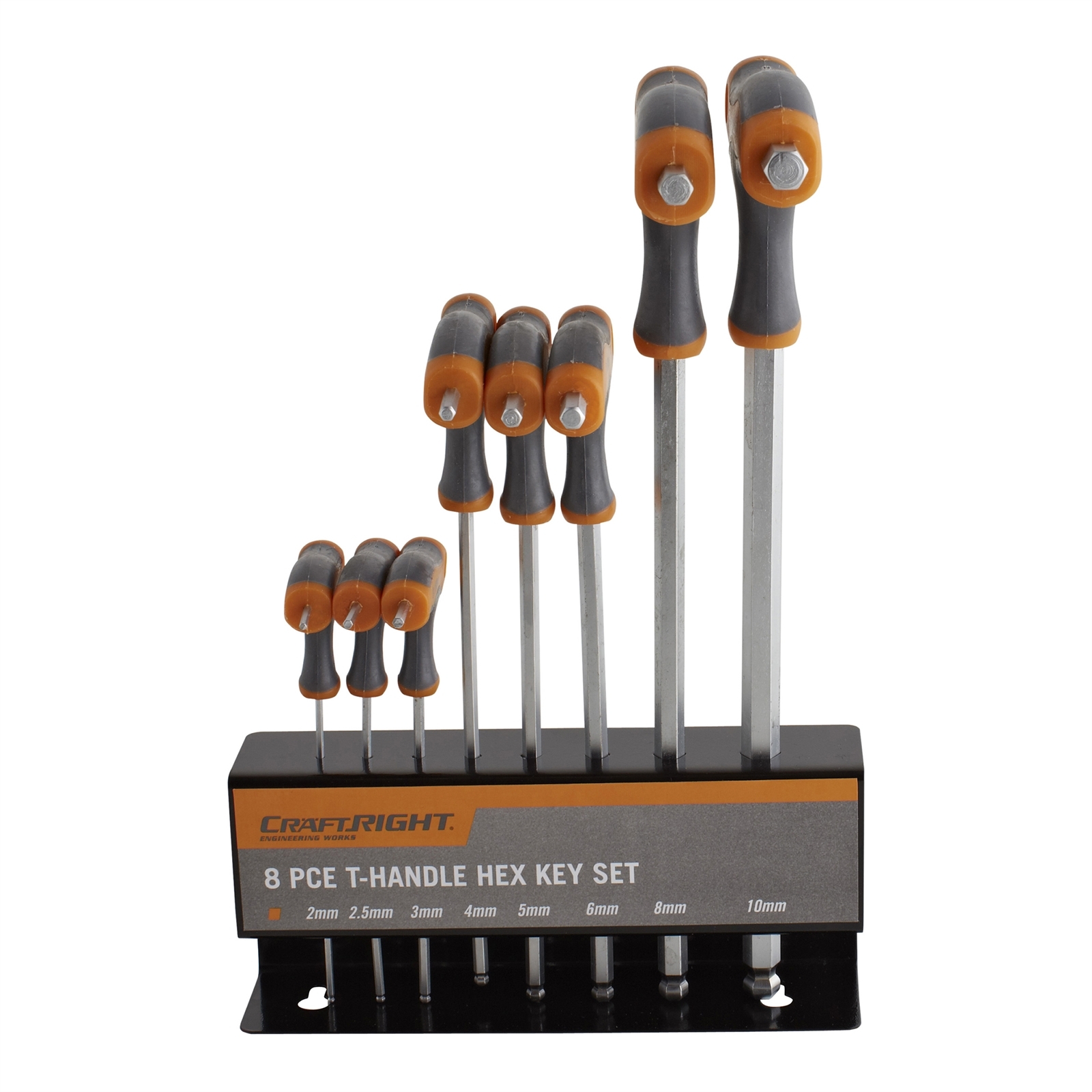 Craftright 8 Piece T-Handle Hex Key Set - Bunnings Australia