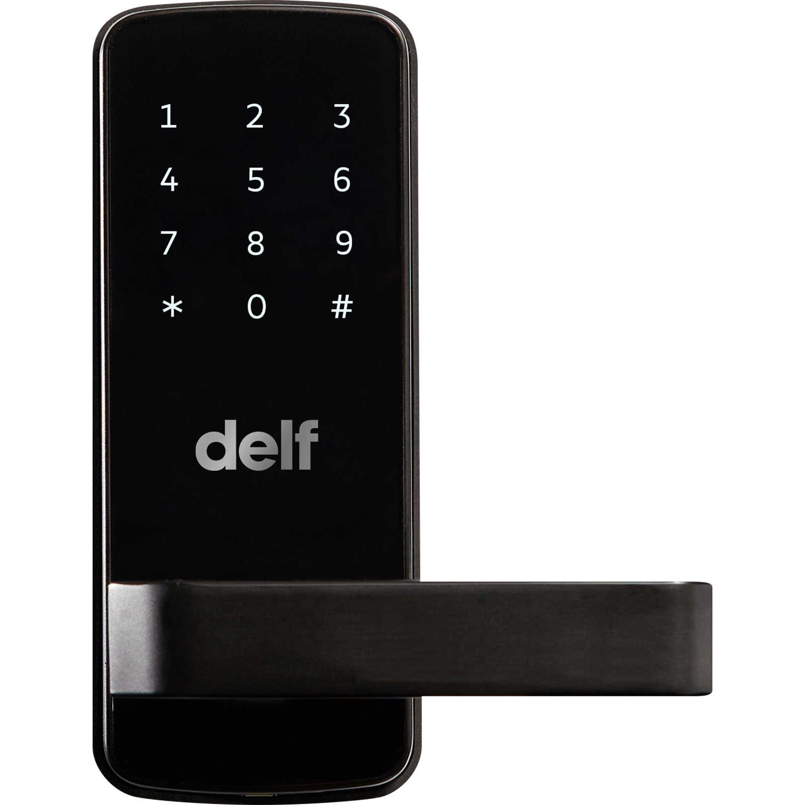 Delf Trade Matt Black Digital Entrance Lock - Bunnings Australia