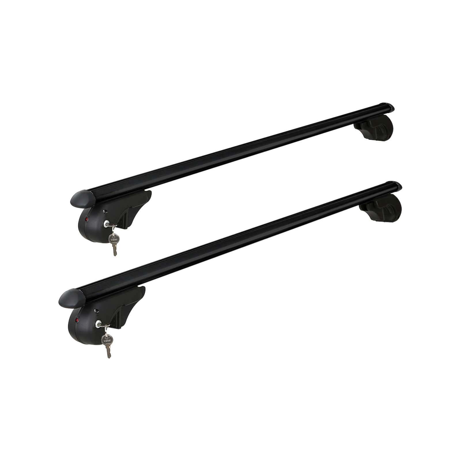 Universal Car Roof Rack 1200mm Aluminium Black Adjustable 90kgs ...