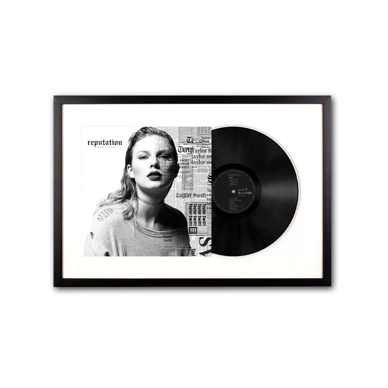 Framed Taylor Swifts Reputation Vinyl Album Art - Bunnings Australia