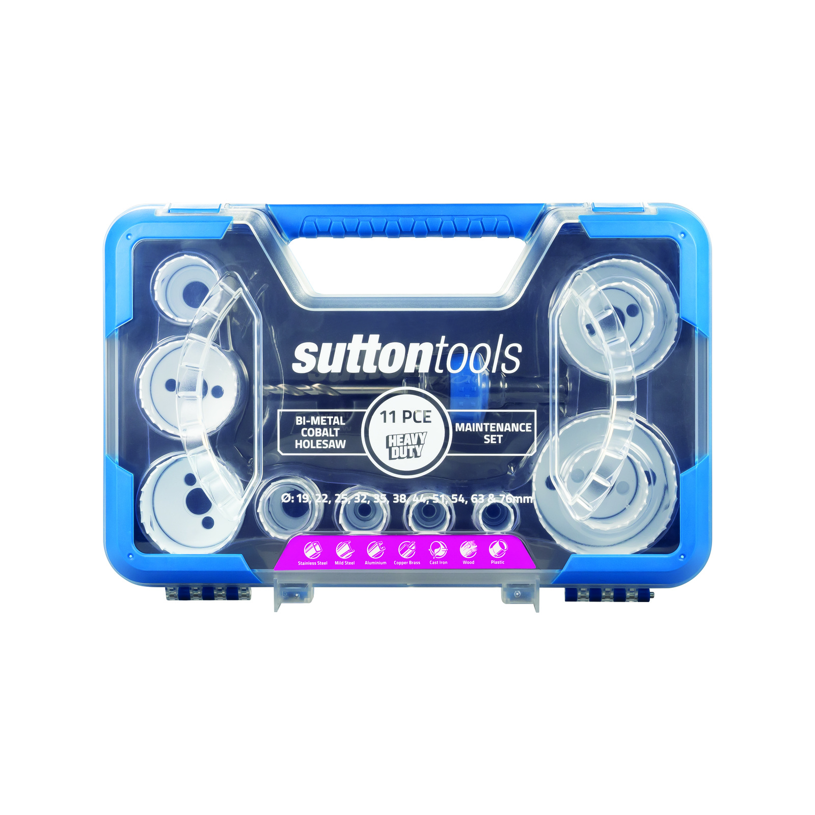 Sutton Tools 11 Piece Bi-Metal Cobalt Maintenance Holesaw Set ...