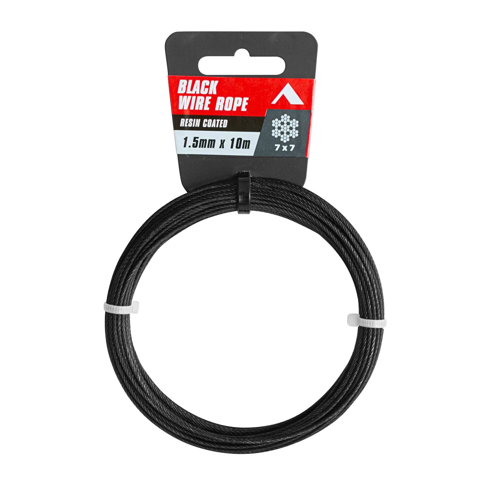 Pinnacle 1.5mm x 10m Black Resin Wire Rope - Bunnings New Zealand