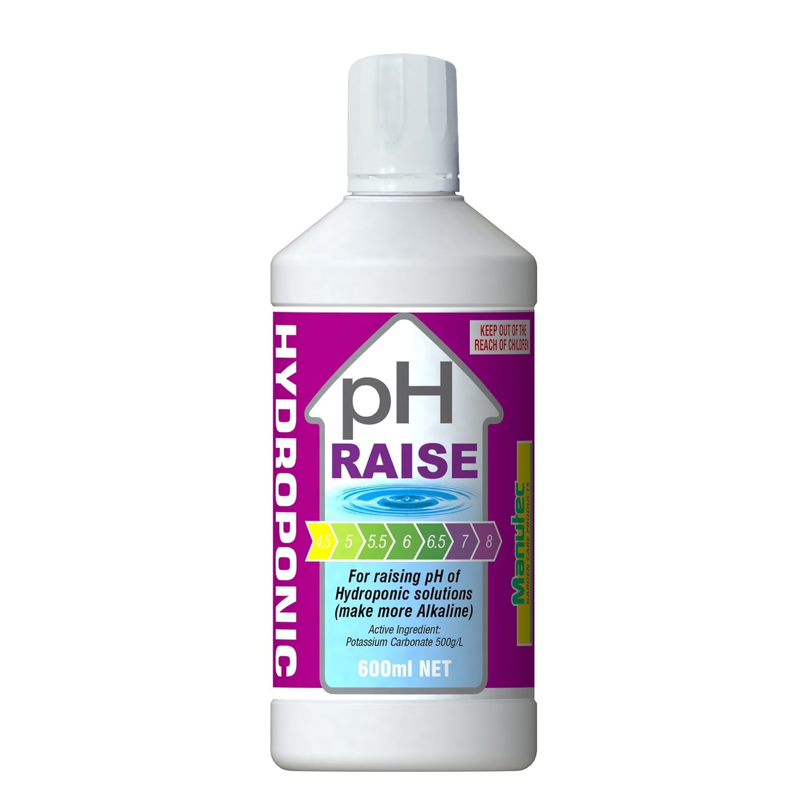 Manutec 600ml Hydroponic pH Raise - Bunnings Australia