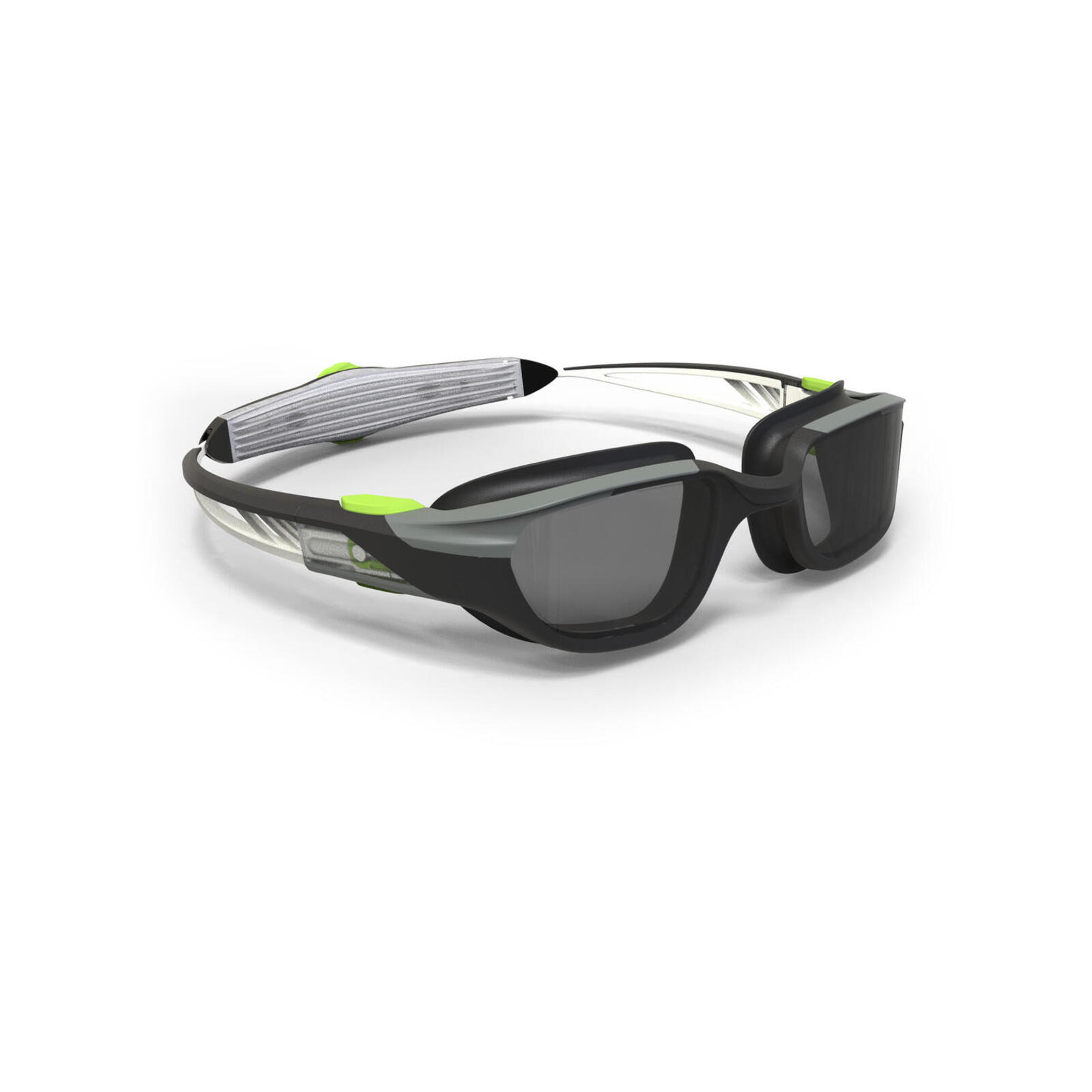 Swimming Goggles Turn Size L Smoked Lenses - Black - Bunnings Australia