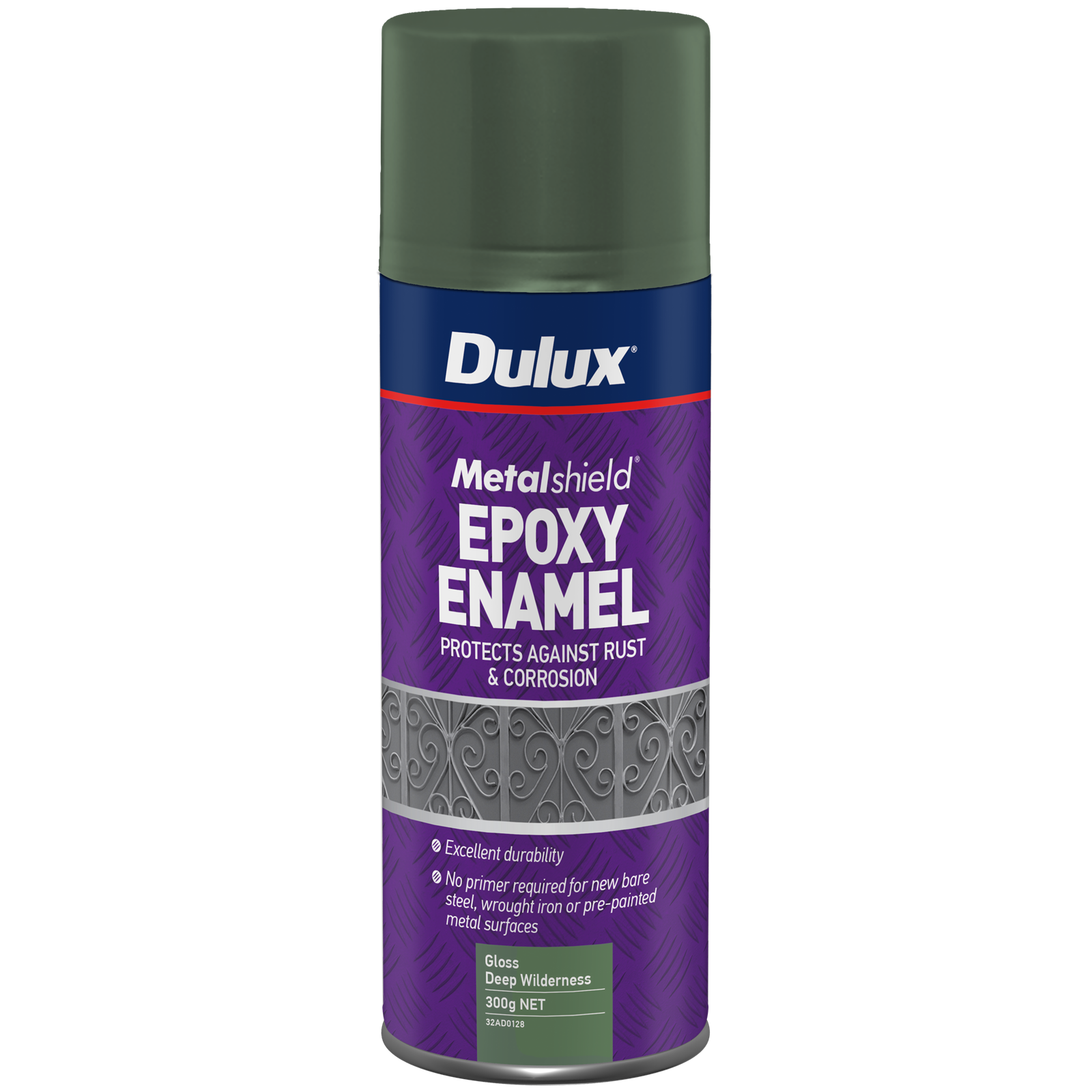 Dulux 300g Metalshield Epoxy Enamel Gloss Spray Paint Deep Wilderness ...