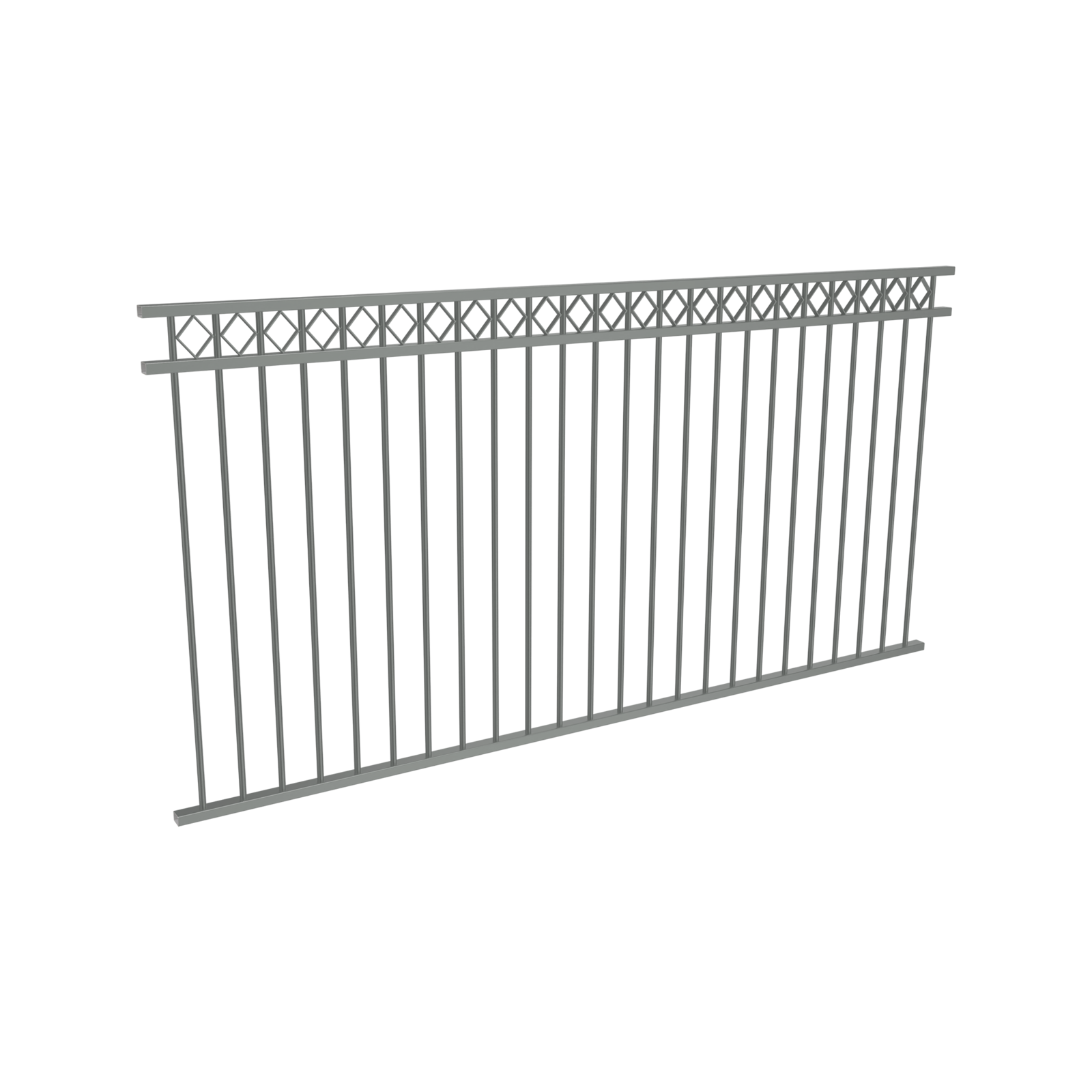ProtectorAl 2400 mm W x 1200 mm H Palladium Silver Aluminium Pool Fence ...