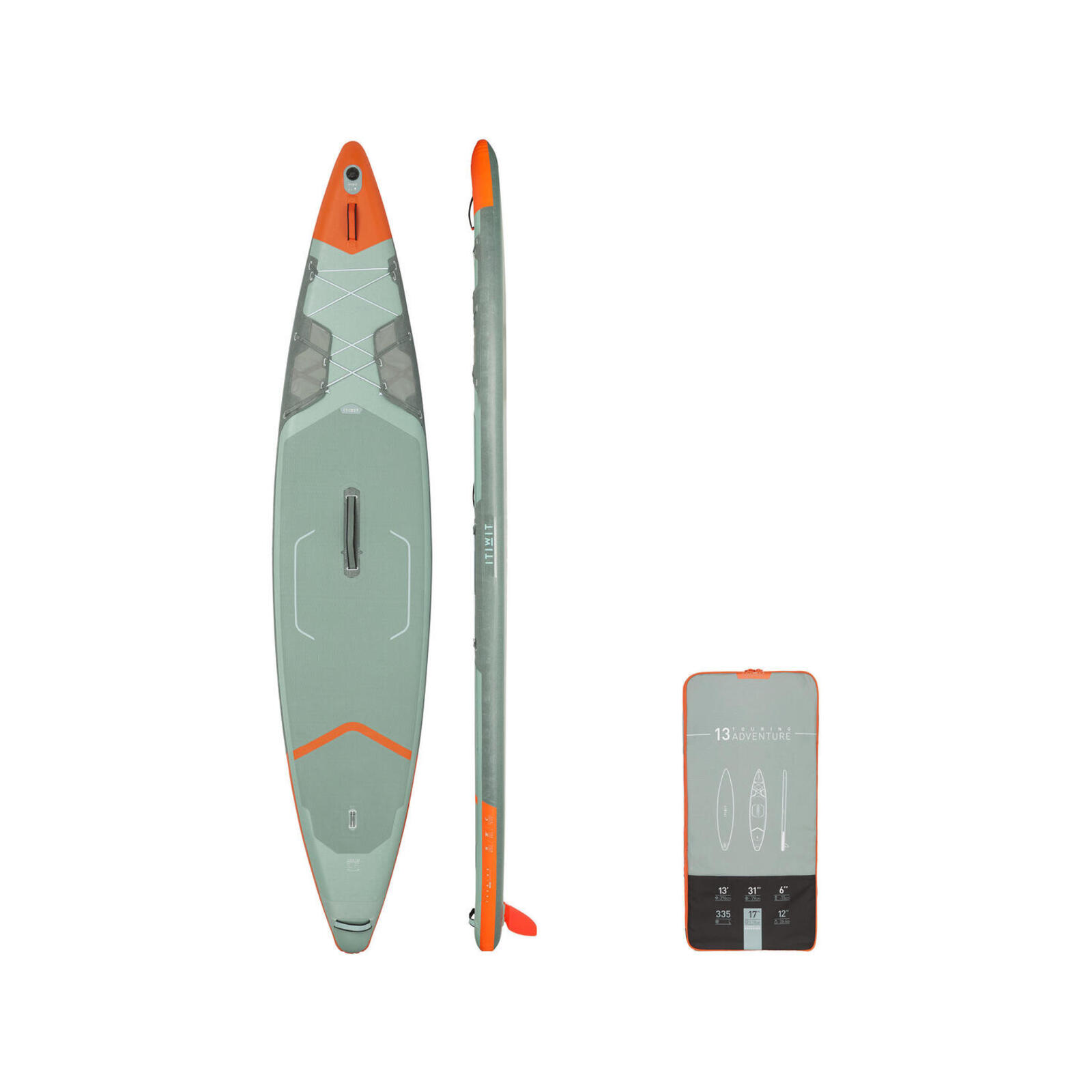 Itiwit X500 Inflatable Stand Up Paddle Board 13' - Light Grey ...