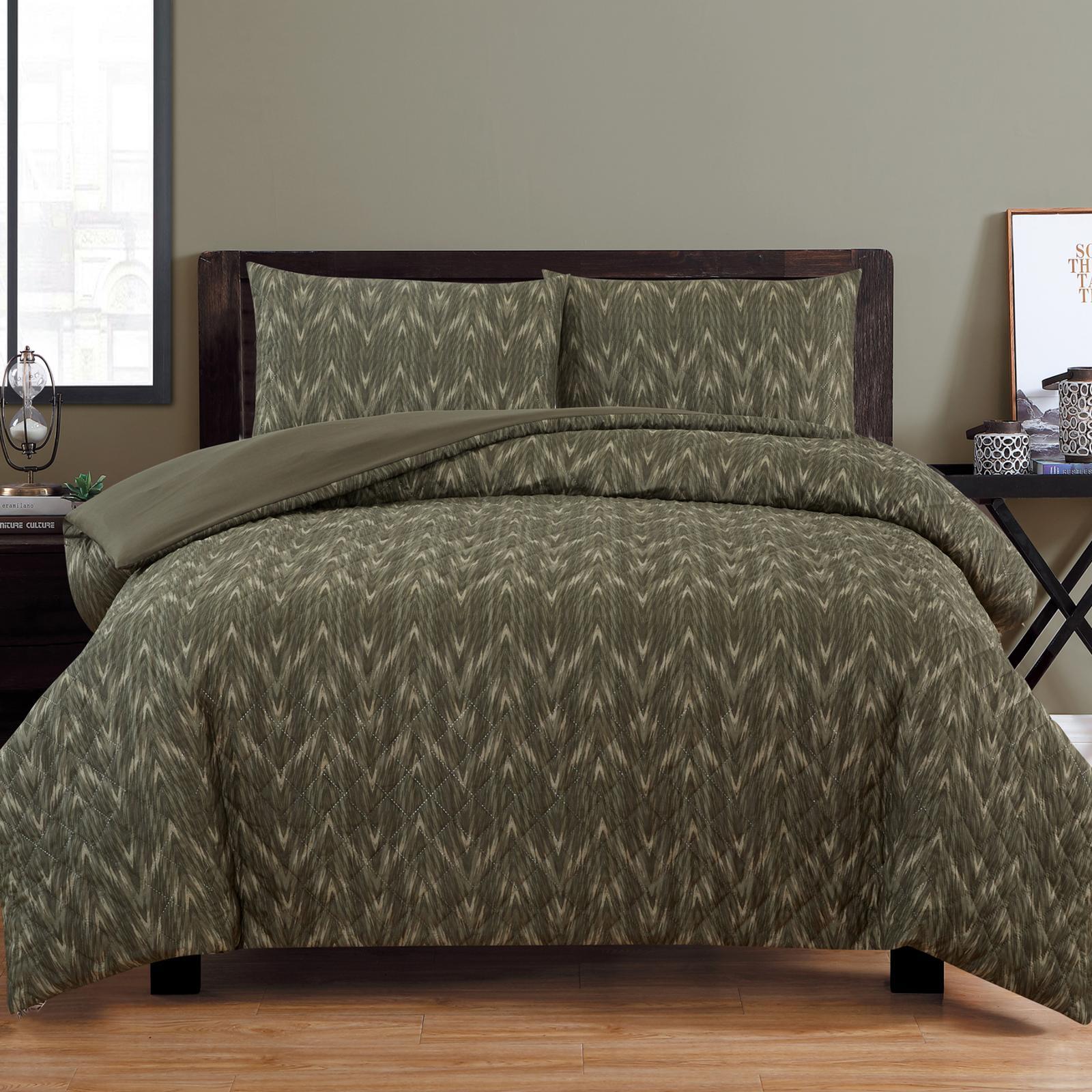 Ardor Boudoir Oak Embossed Quilt Cover Set Queen Bed Khaki - Bunnings ...
