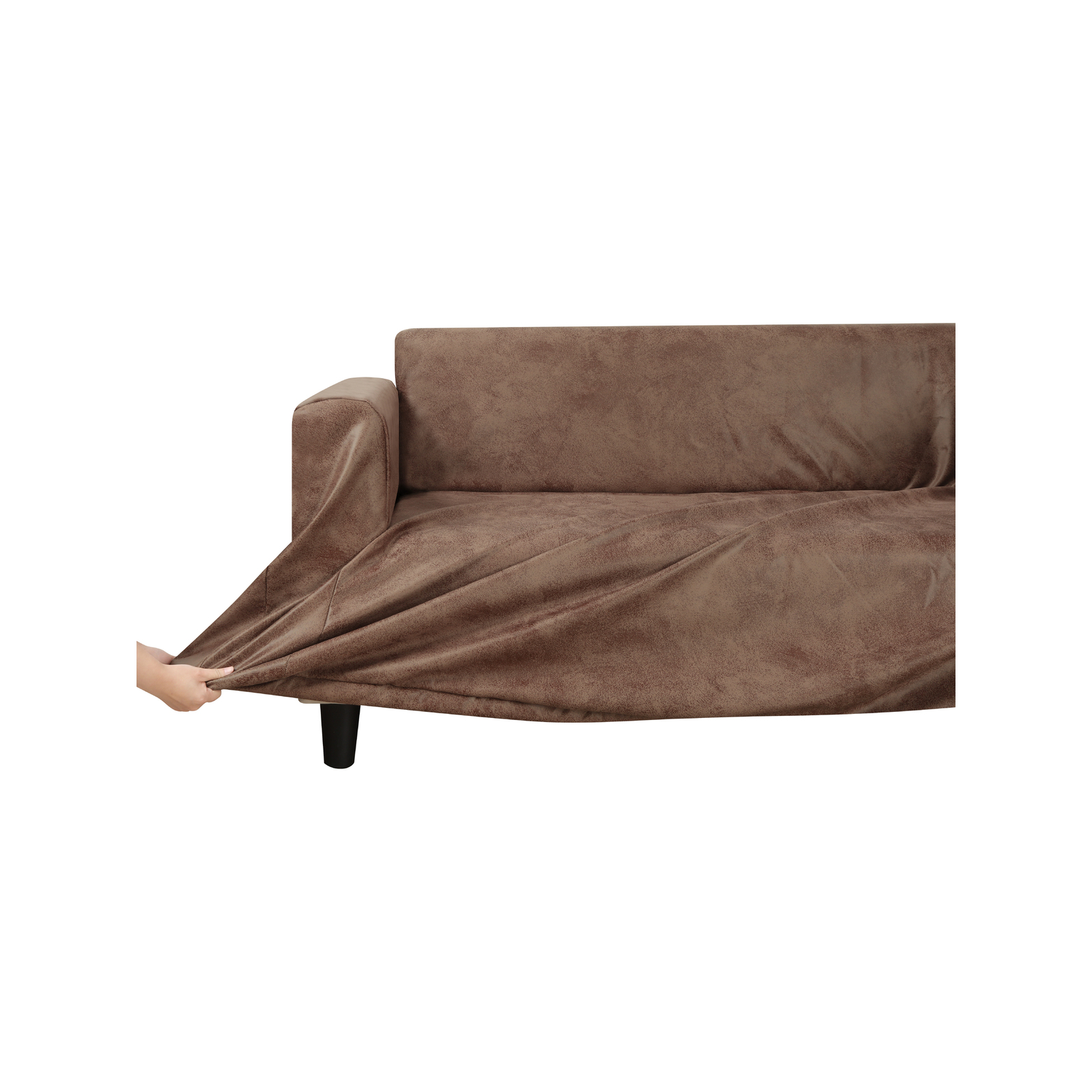 Sherwood Home Premium Faux Leather Light Brown 3 Seater Couch Sofa ...