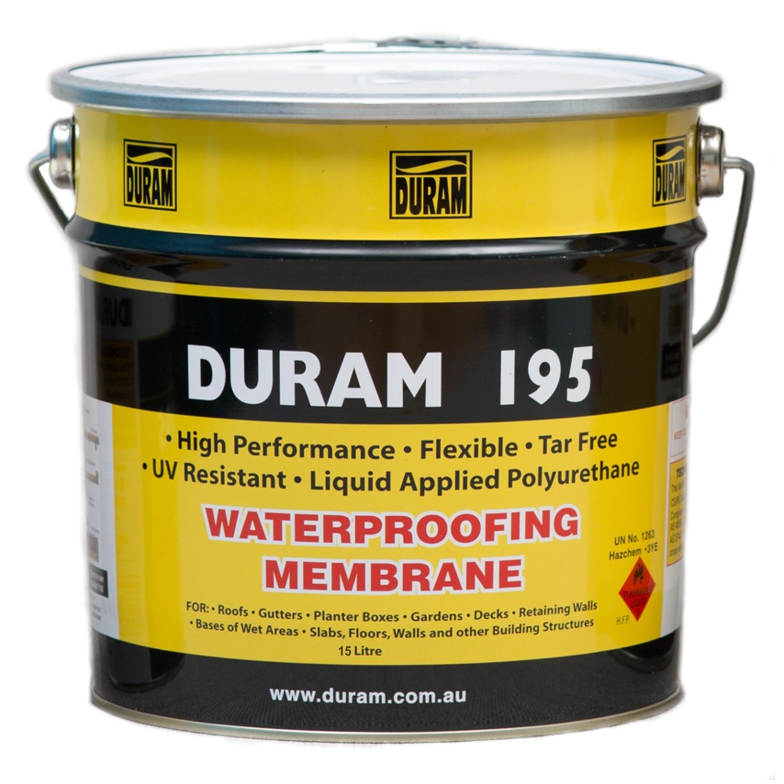 Duram 15L Black 195 Waterproofing Compound - Bunnings New Zealand