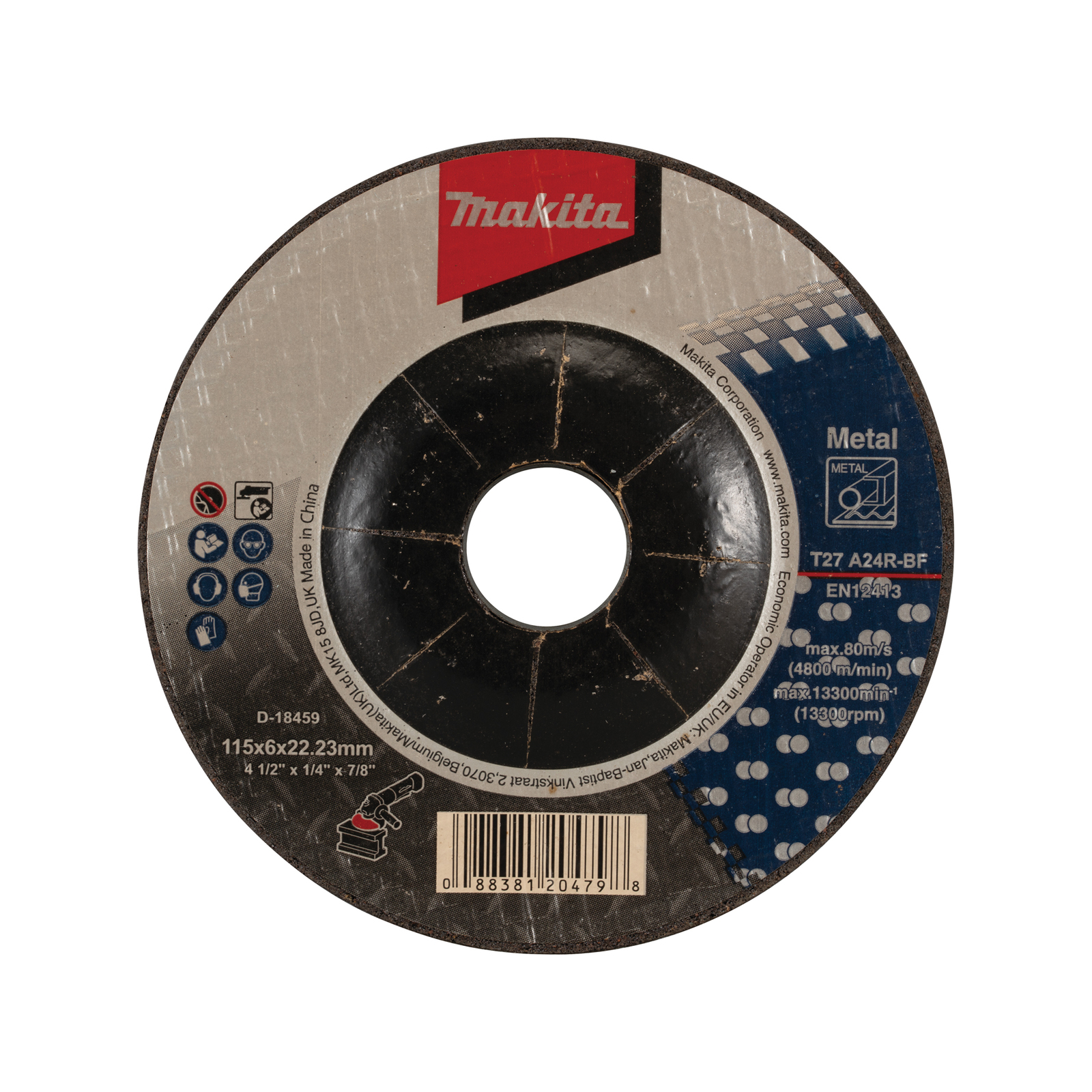 Makita 115 x 6 x 22.23mm Metal Grinding Disc - Bunnings Australia