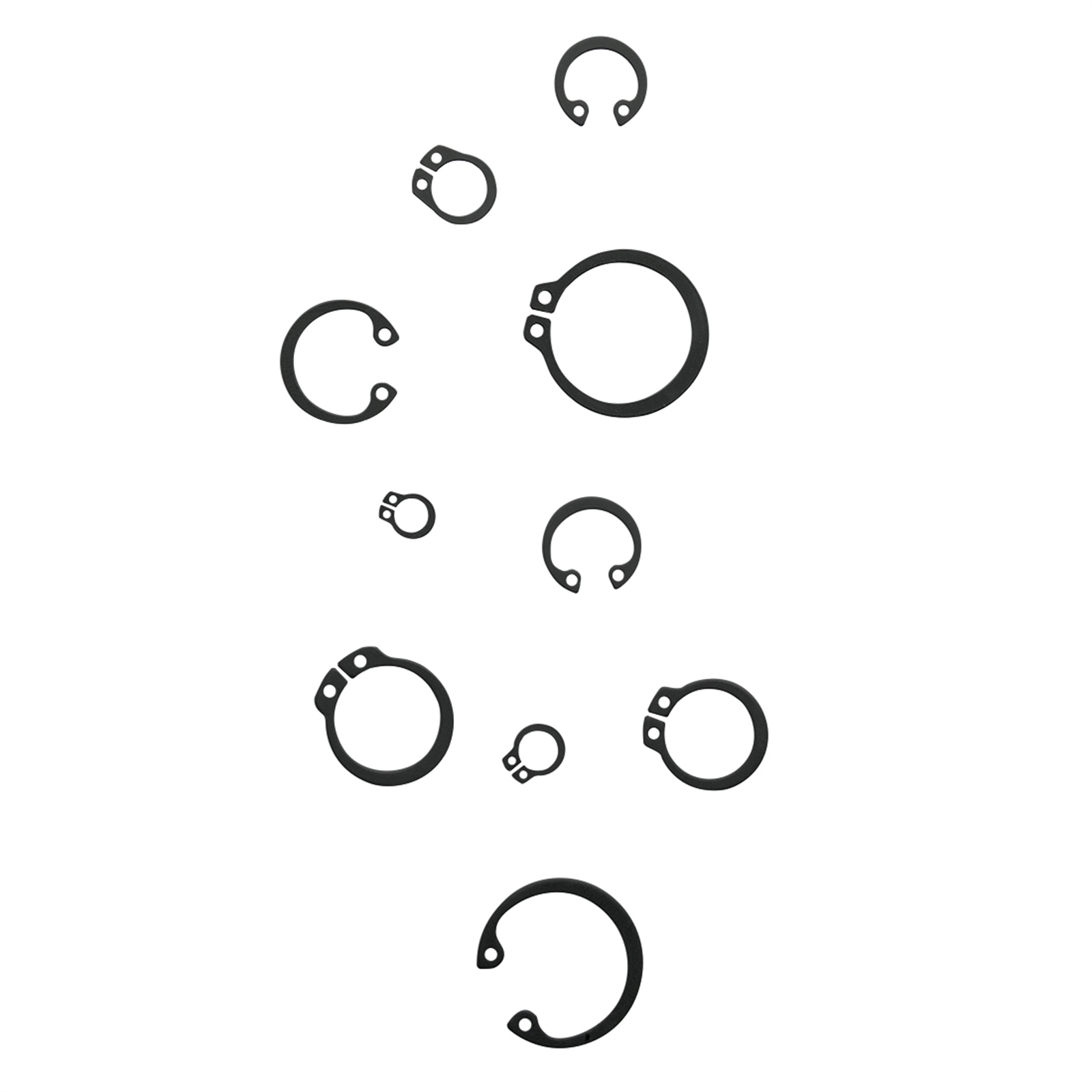 Pinnacle Black Assorted Circlips - 21 Pack - Bunnings Australia