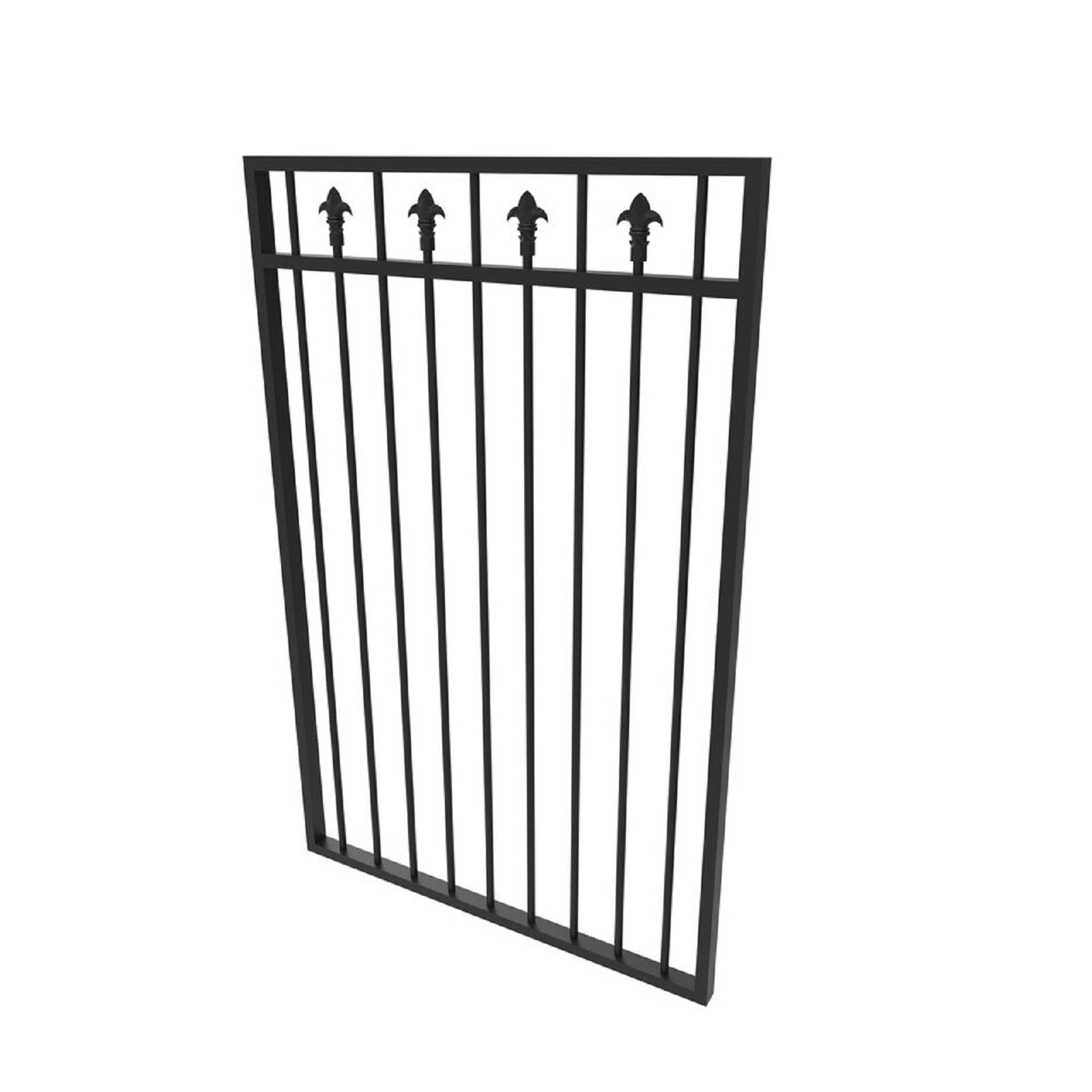 Protector Aluminium 975 x 1200mm Custom Double Top Rail With Spears ...