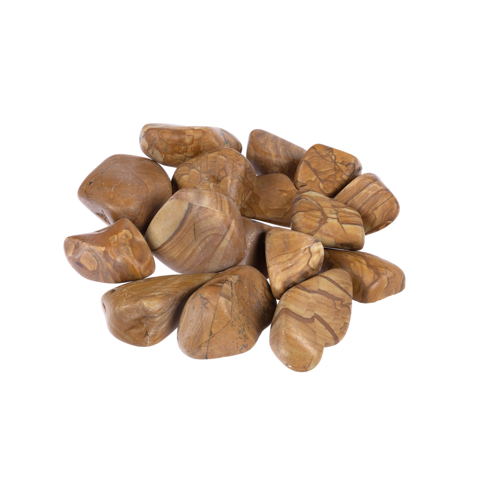 Tuscan Path 30-50mm 20kg Chestnut Premium Pebbles - Bunnings Australia